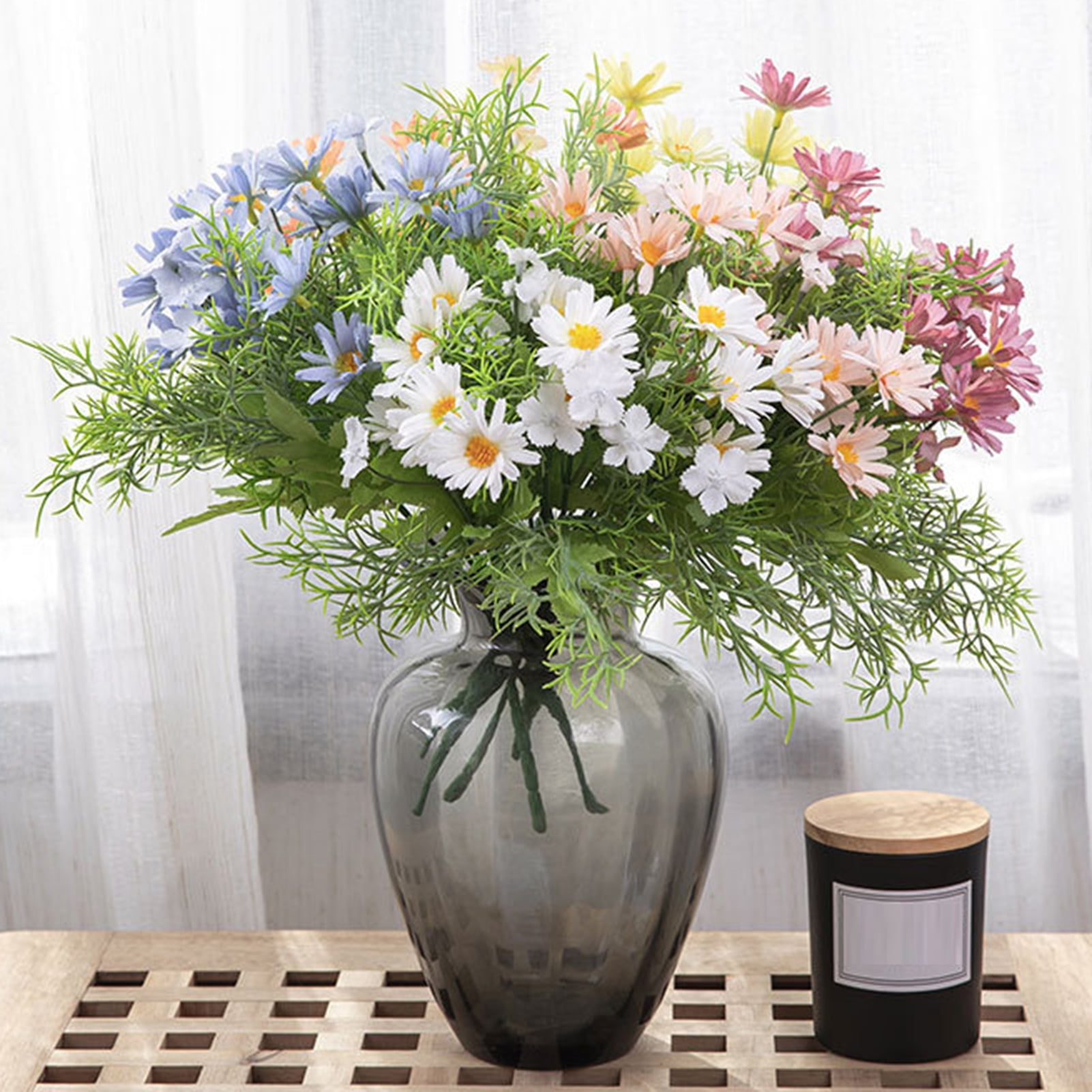 Sunjoy Tech 1 Bouquet Artificial Flower Non-fading No Watering Not ...