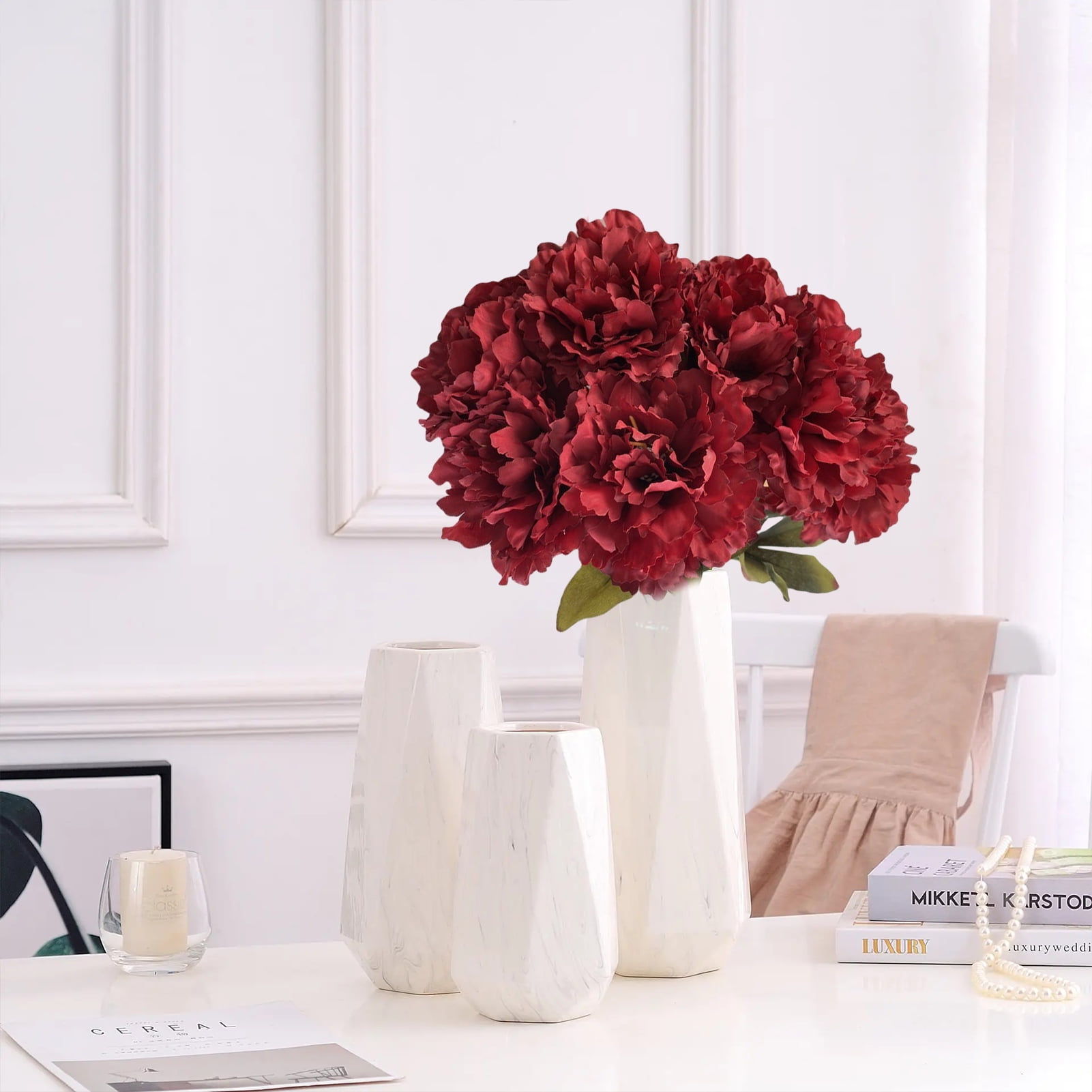 Sunjoy Tech 1 Bouquet Artificial Flower Realistic Looking No Watering 7 ...