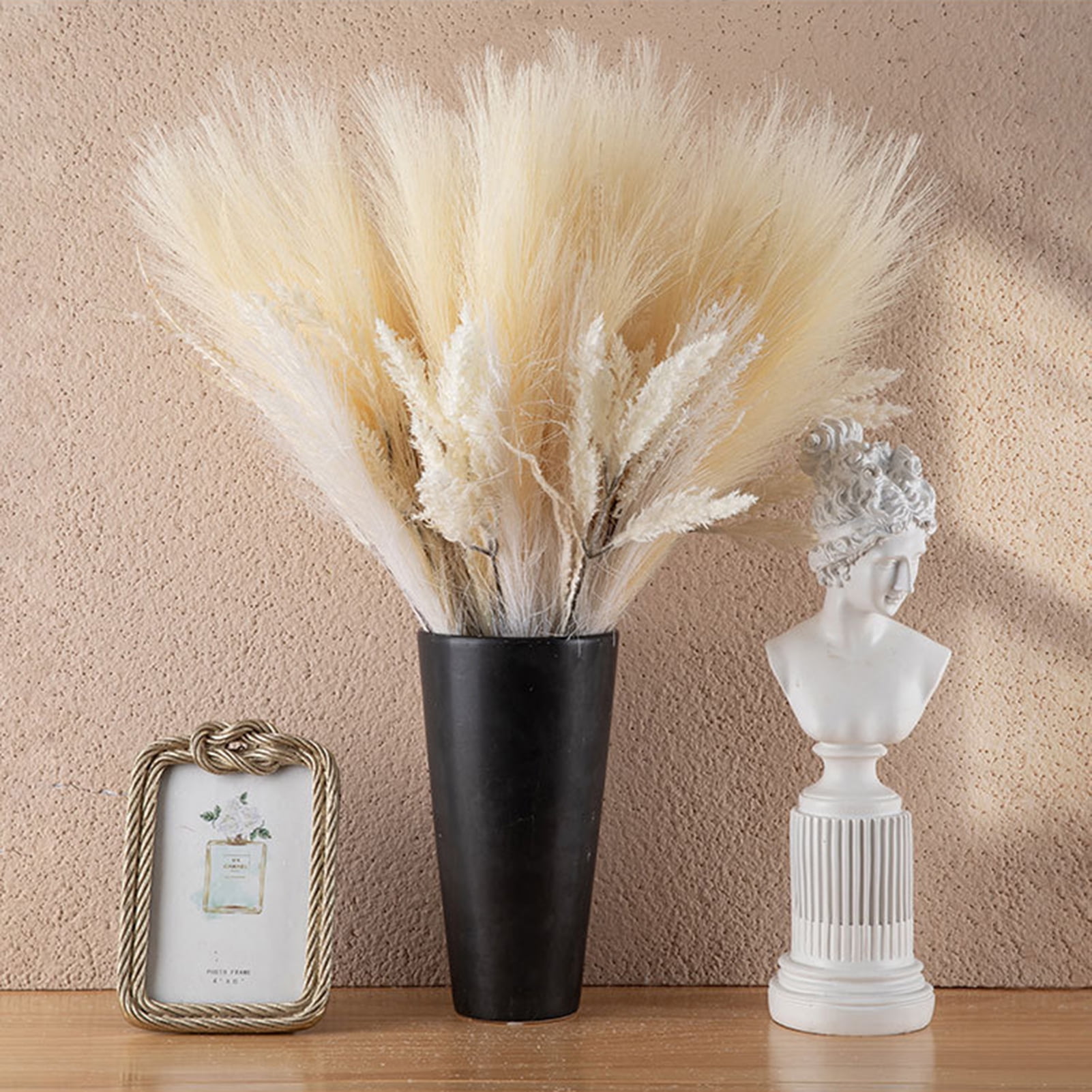 Sunjoy Tech 1 Bouquet Faux Pampas Grass Decor Boho Dried Floral ...