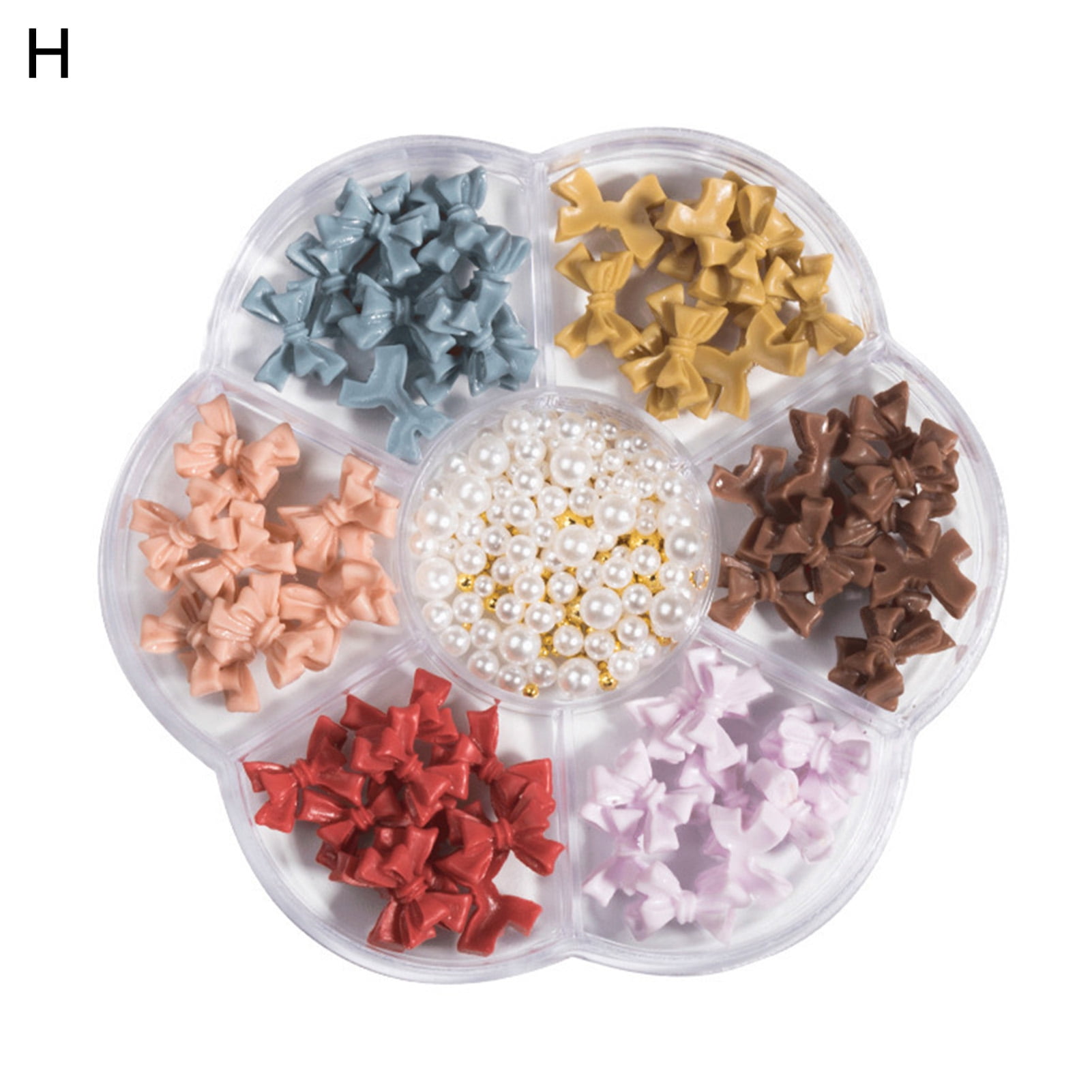 Sunjoy Tech 1 Box Nail Art Bows 3D Paste Easily DIY Resin Bow Faux ...