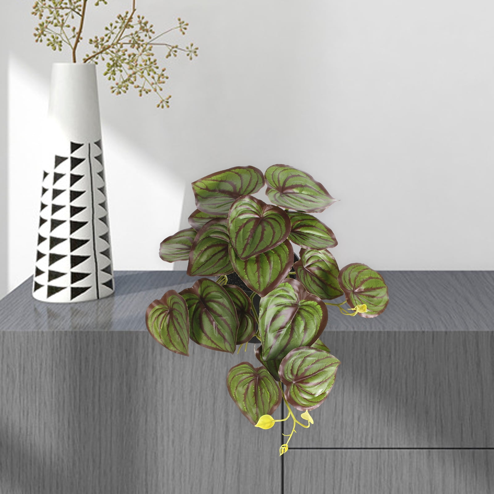 Sunjoy Tech 1 Branch Simulation Plant Realistic Looking Artificial Monstera Leaves Wedding ...