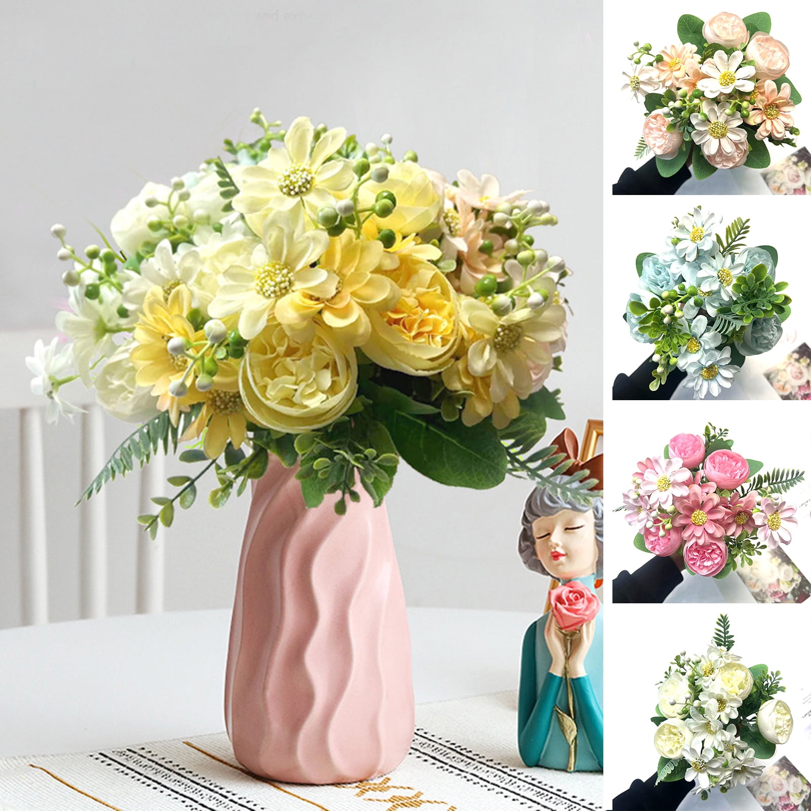 Sunjoy Tech 1 Bunch Artificial Flower Realistic Exquisite Decorative ...