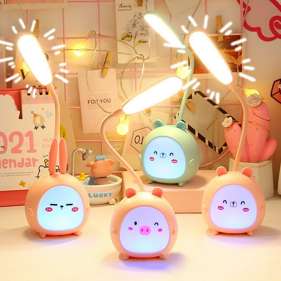 Sunjoy Tech 1 Set Desk Lamp Rechargeable Soft Light Lightweight Cartoon ...