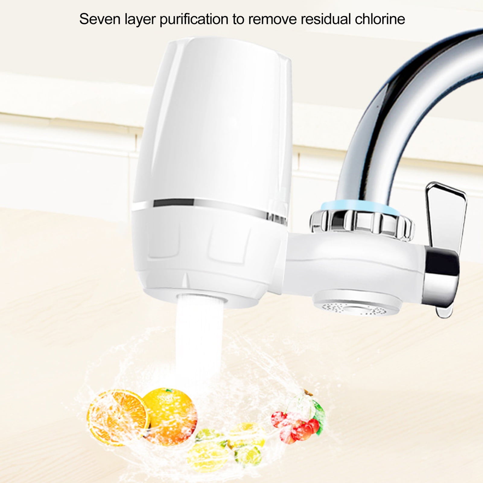 Sunjoy Tech 1 Set Faucet Water Filter with Connector Dual Outlets Clear ...