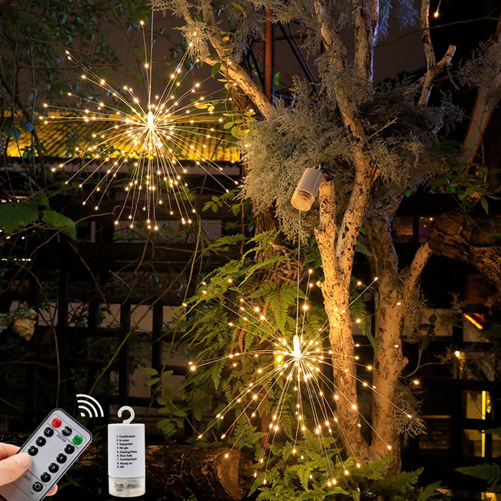 Sunjoy Tech 1 Set LED String Lights Dimmable Non-Glaring Waterproof ...