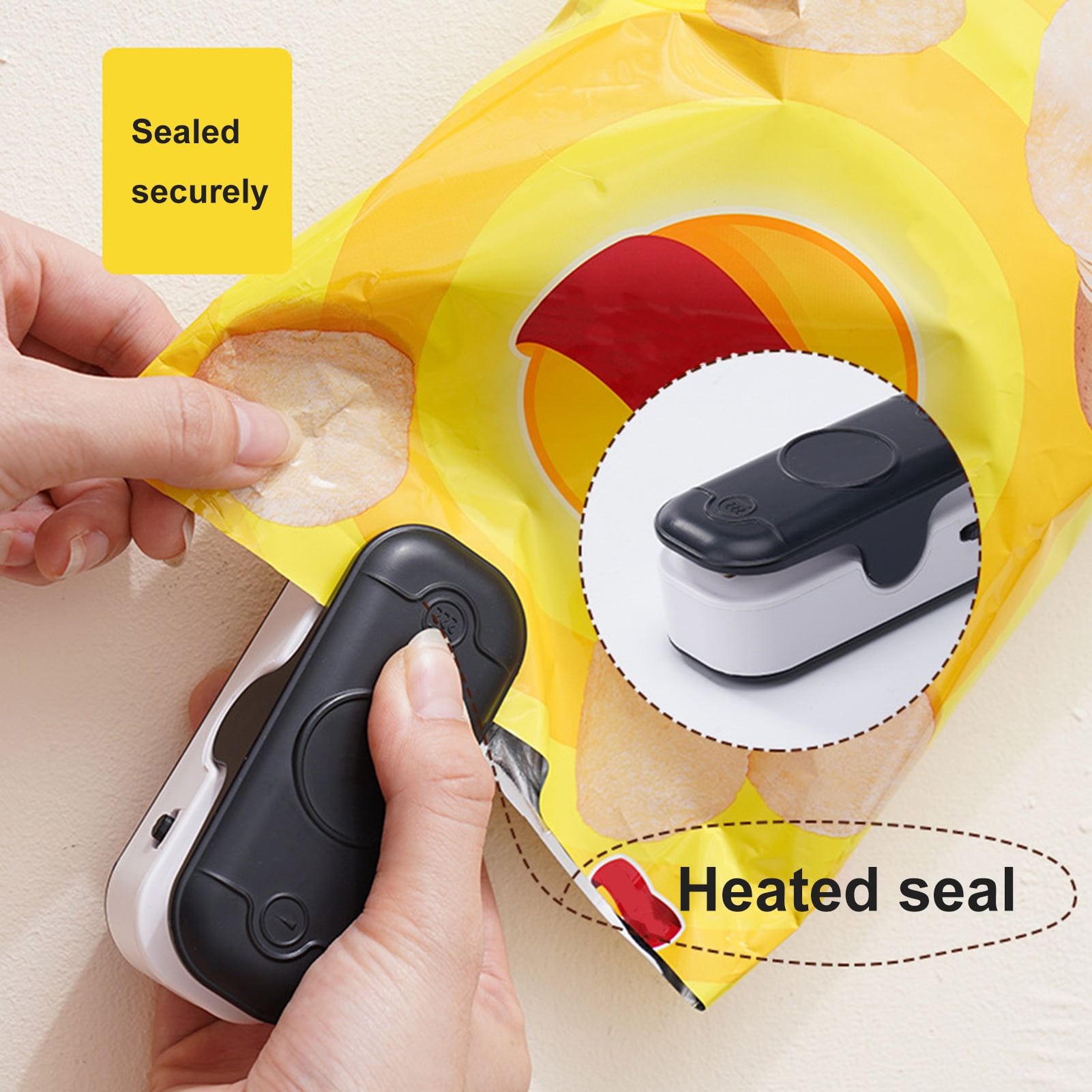 Sunjoy Tech 1 Set Mini Sealing Machine 2 in 1 Design Bag Sealer with ...