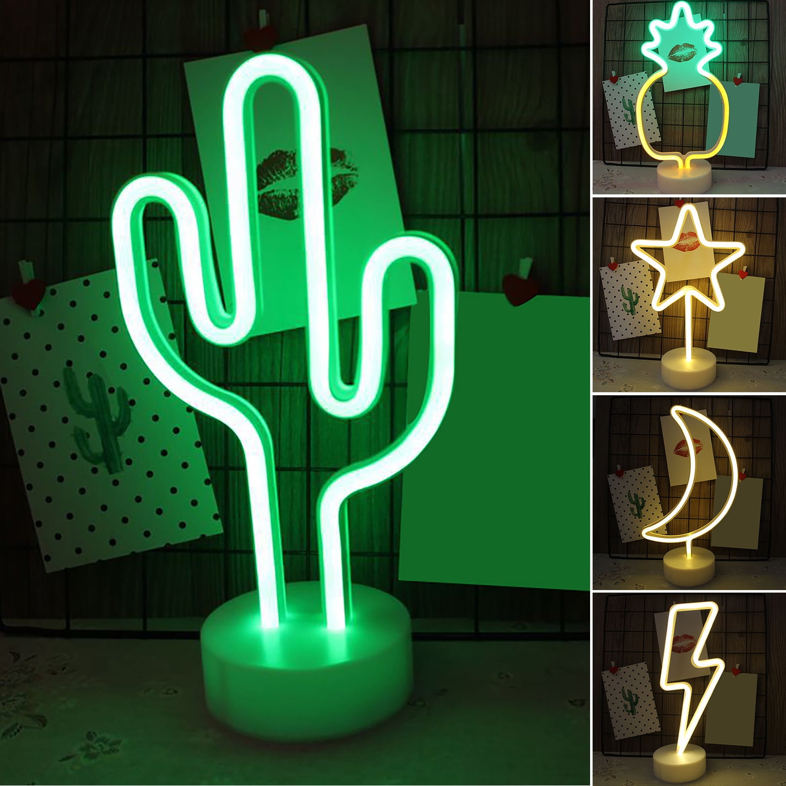 Sunjoy Tech 1 Set Night Light Creative Shape Non-Glaring Rechargeable ...