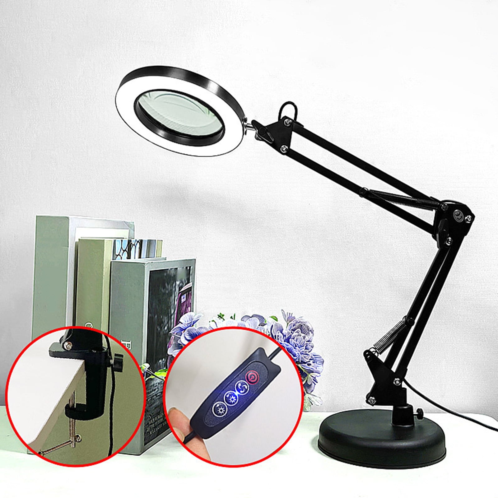 Sunjoy Tech 1 Set Table Lamp Adjustable Long Light Arm Energy Saving ...