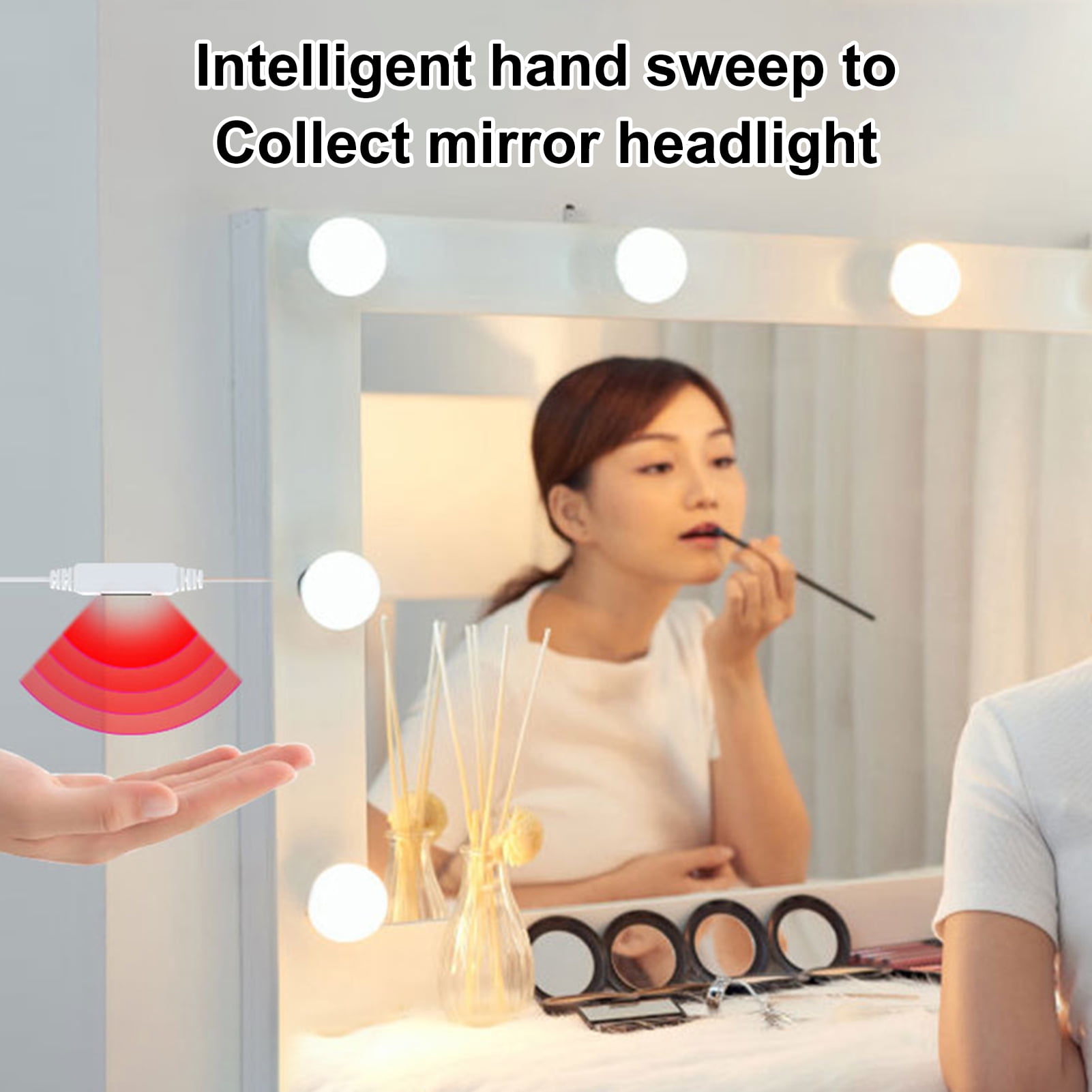 Sunjoy Tech 1 Set Vanity Mirror Lights Soft Lighting Eye Smart Hand ...