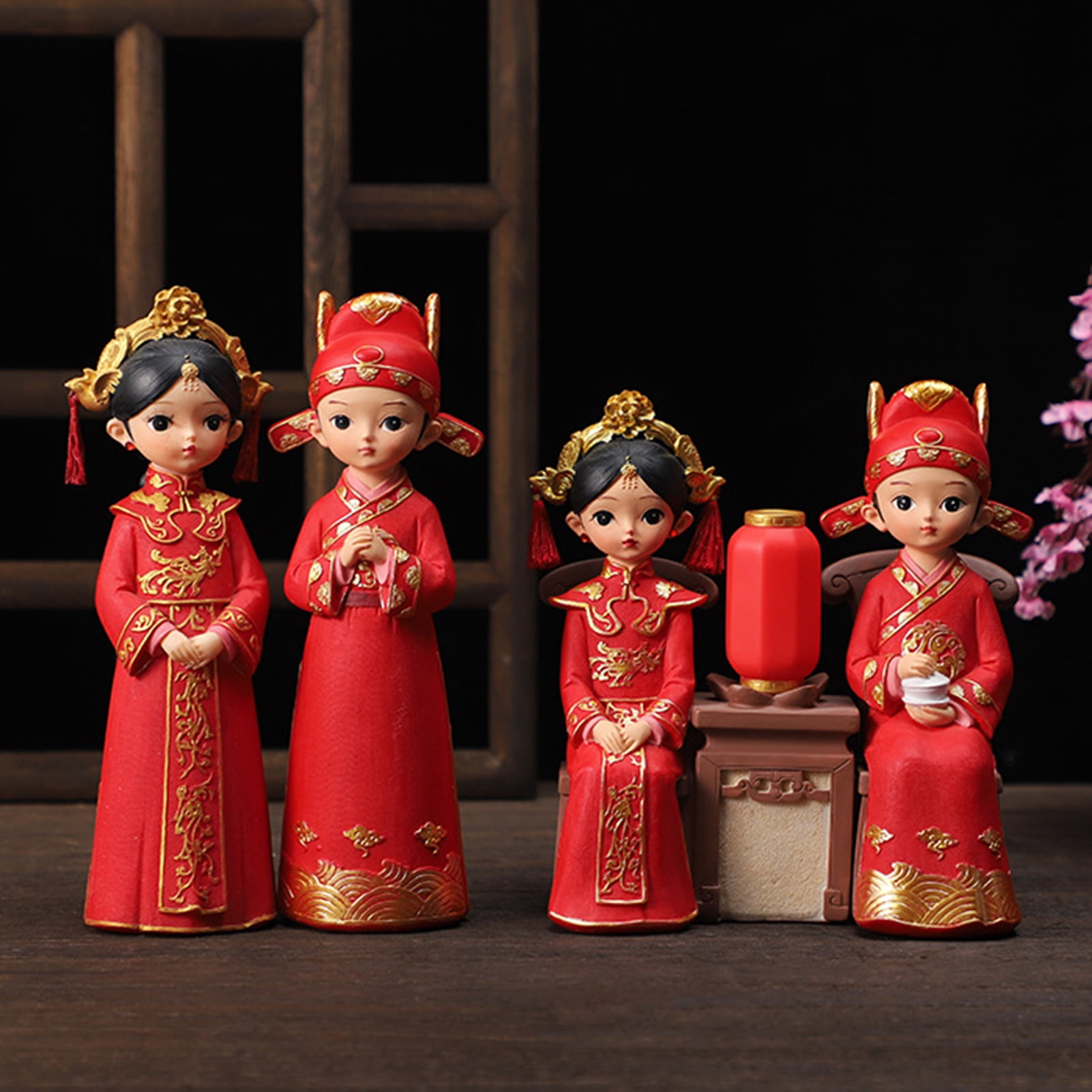 Sunjoy Tech 1 Set Wedding Ornament Vivid Expression Resin Spring ...