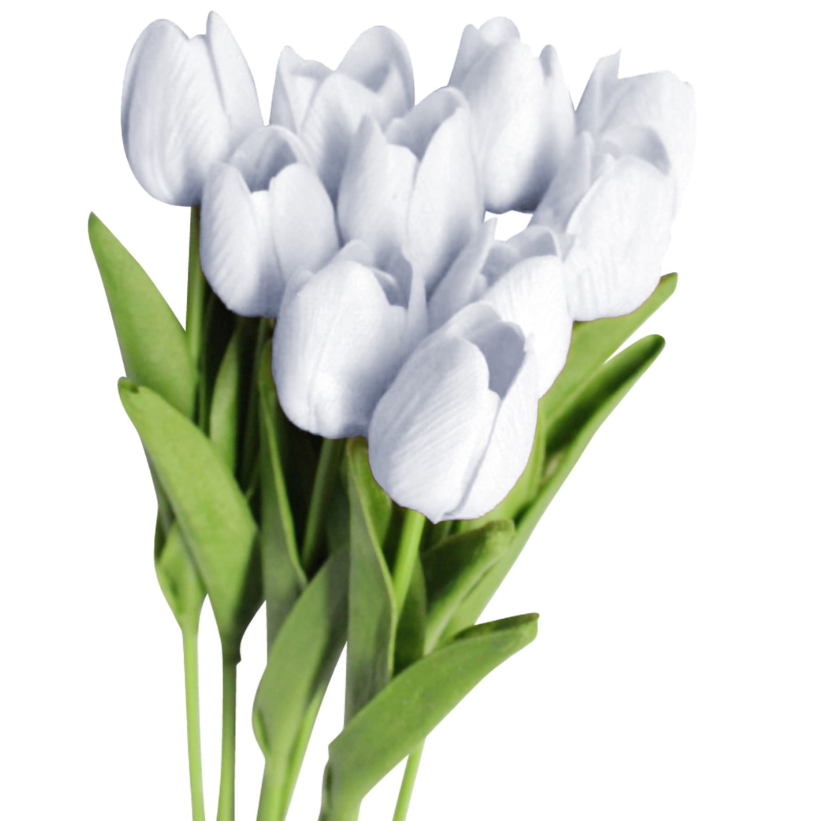 Sunjoy Tech 10 Pcs Tulips Artificial Flowers Faux Tulip Stems for ...