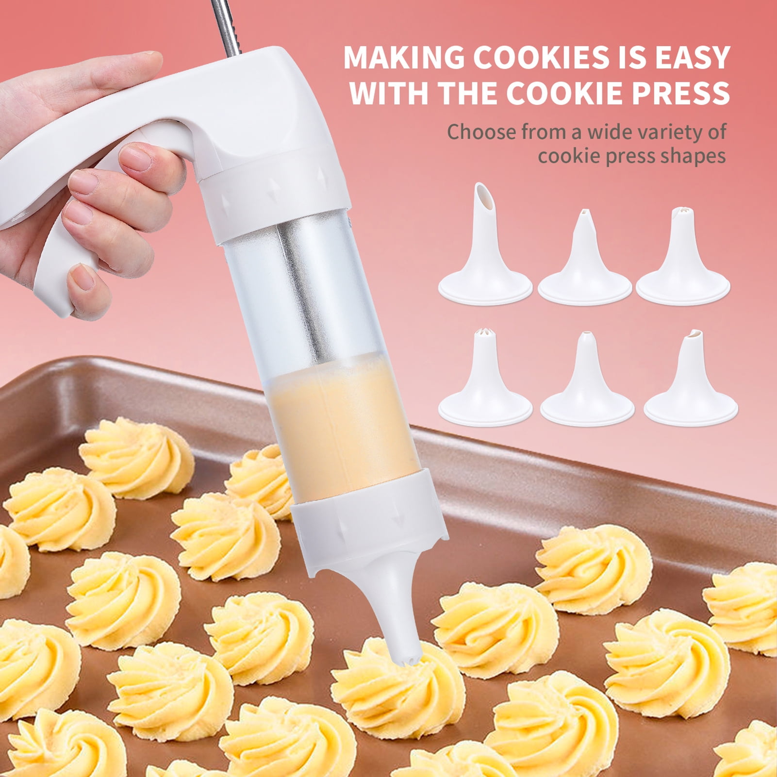 Sunjoy Tech 19 Piece Cookie Decorating Tube Set Easy to Use Detachable ...