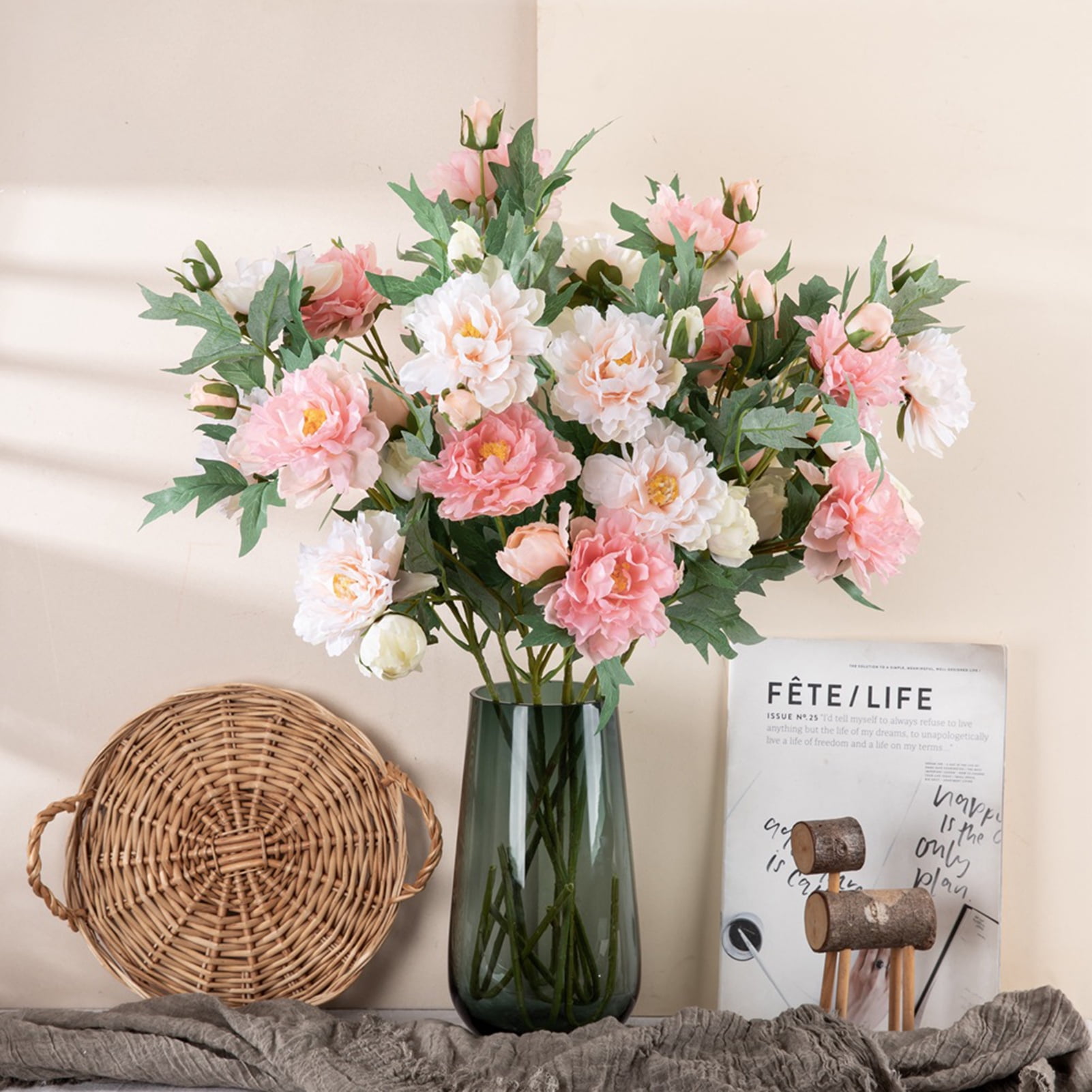 Sunjoy Tech 1Pc Artificial Flower Realistic Vivid Not Wither Non-fading ...