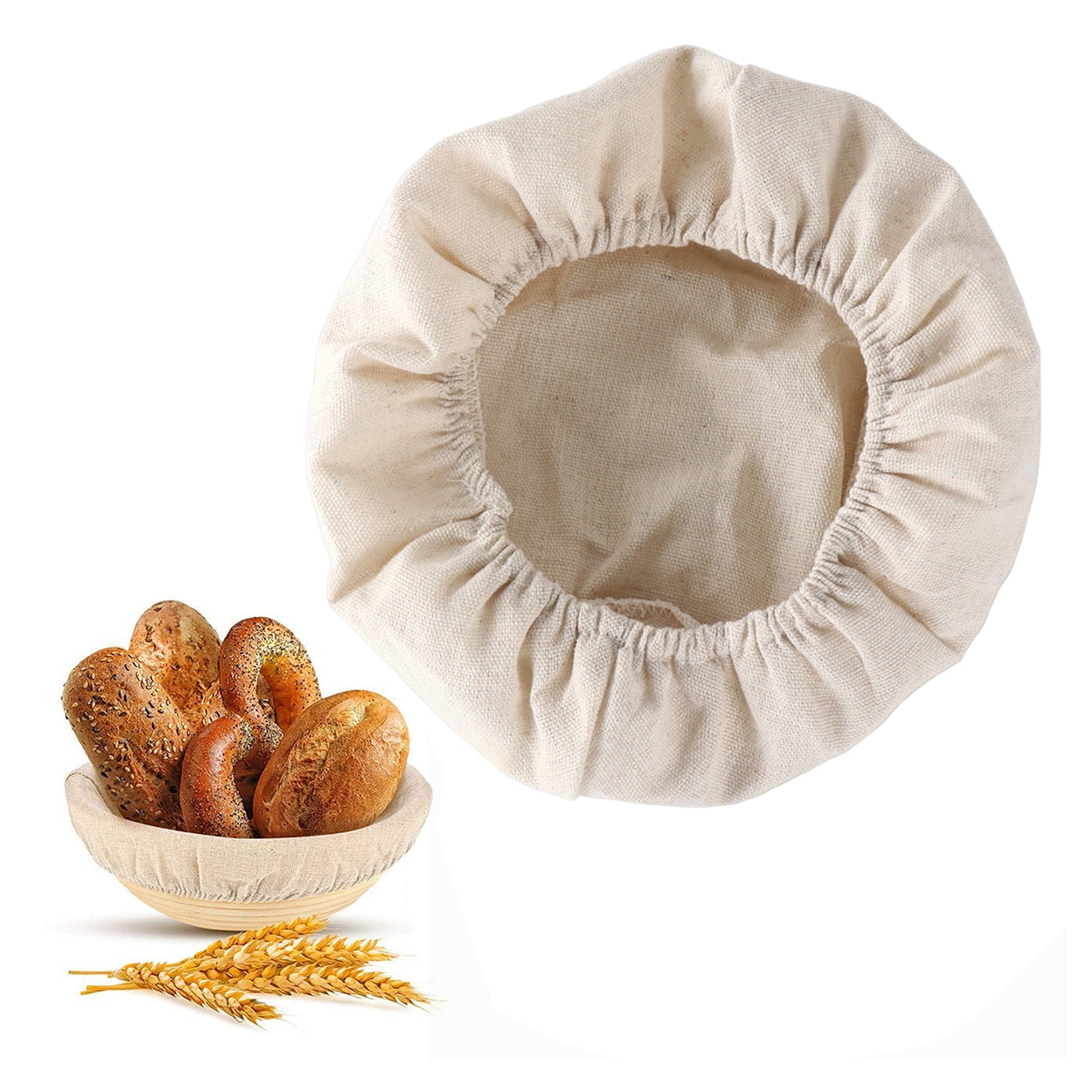 Sunjoy Tech 2Pcs Bread-Proofing Basket Cloth Liners Food Grade Non ...