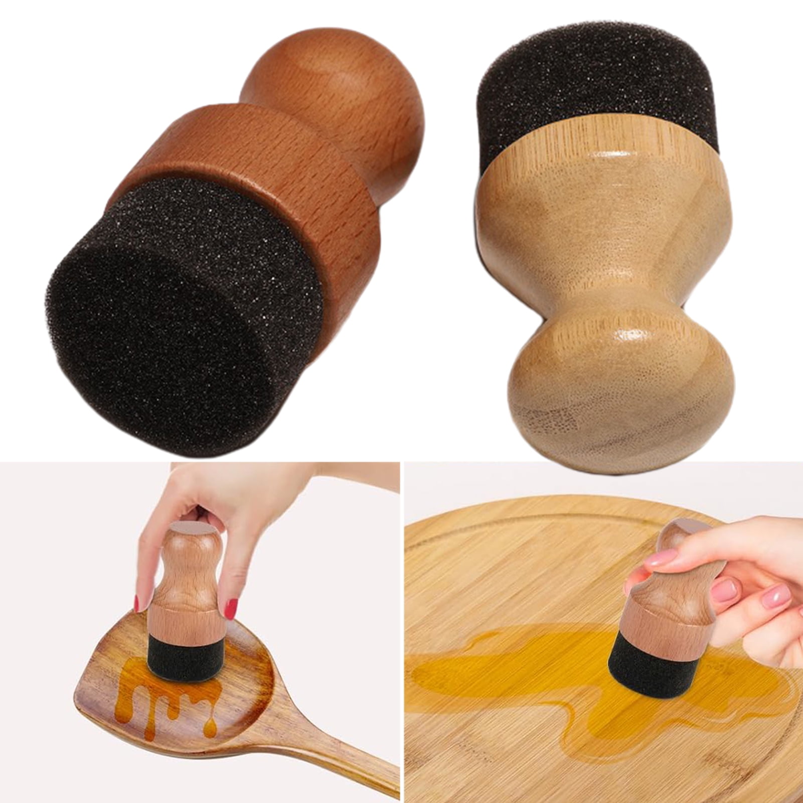 Sunjoy Tech 2Pcs Oil Wax Applicator Cutting Board Oil Wax Applicator ...