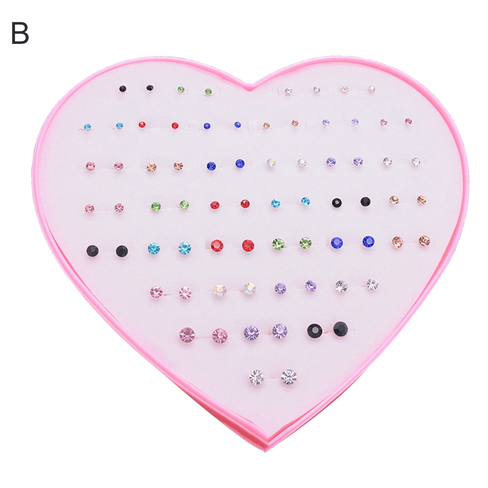 Sunjoy Tech 36 Pairs Women Ear Studs Set Shining Multi-Color Cartoon ...