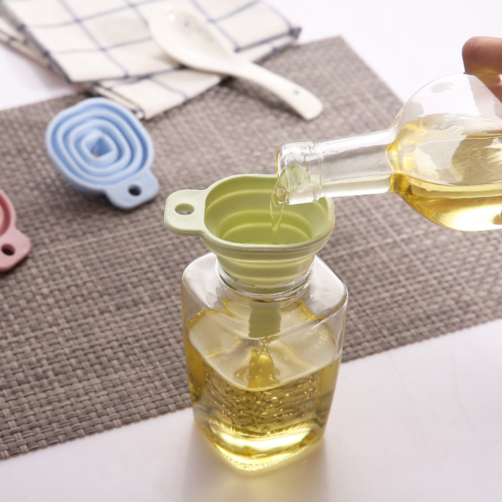 Sunjoy Tech 3Pcs Mini Funnel Retractable Narrow Neck Funnel for Lab ...