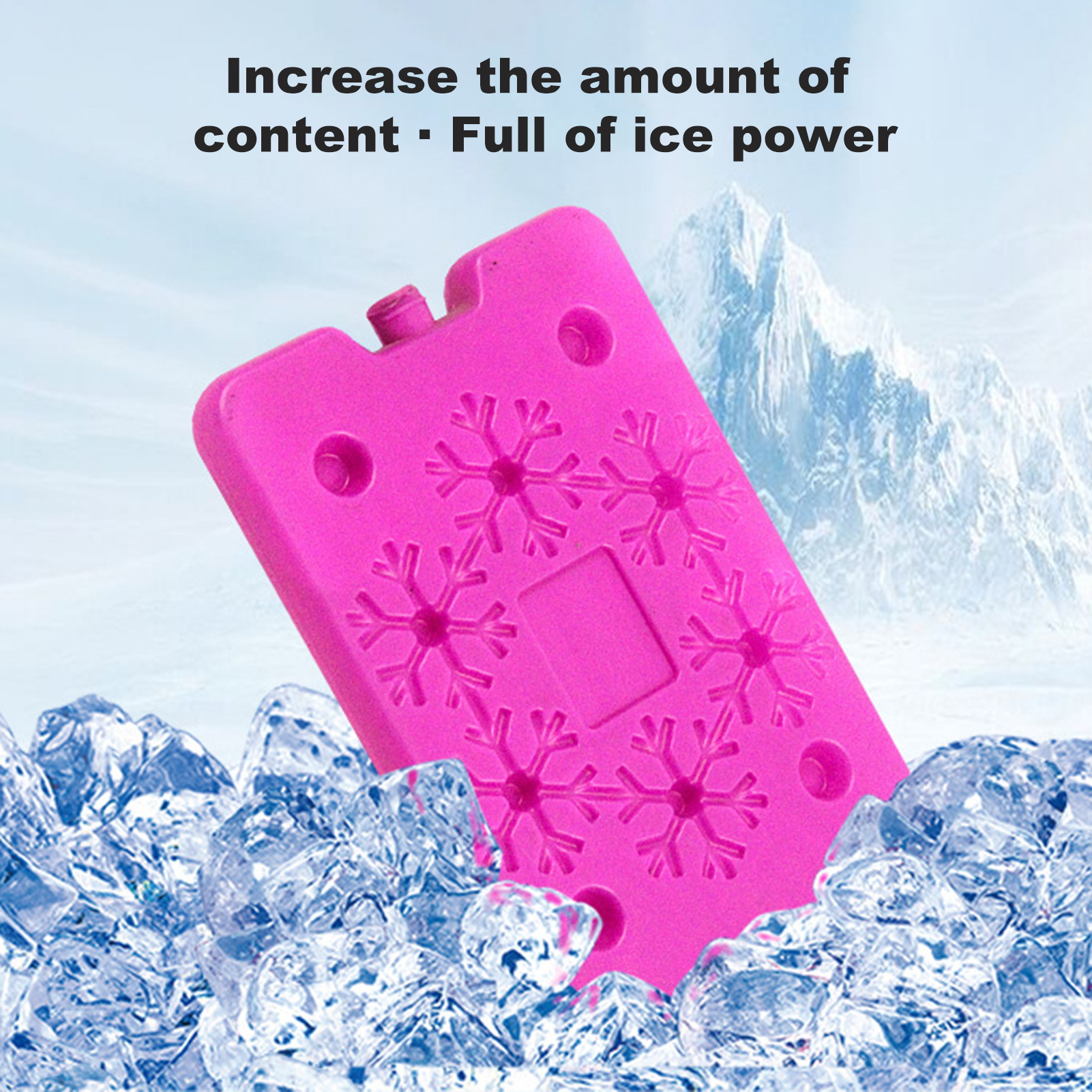 Sunjoy Tech 4Pcs 200ml Snowflake Pattern Ice Packs Food Grade BPA-Free ...