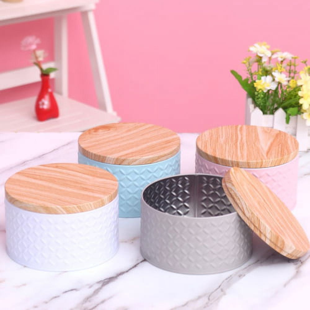 Sunjoy Tech 4in Candy Cookie Tins, Round Baking Cake Gift Tins for ...