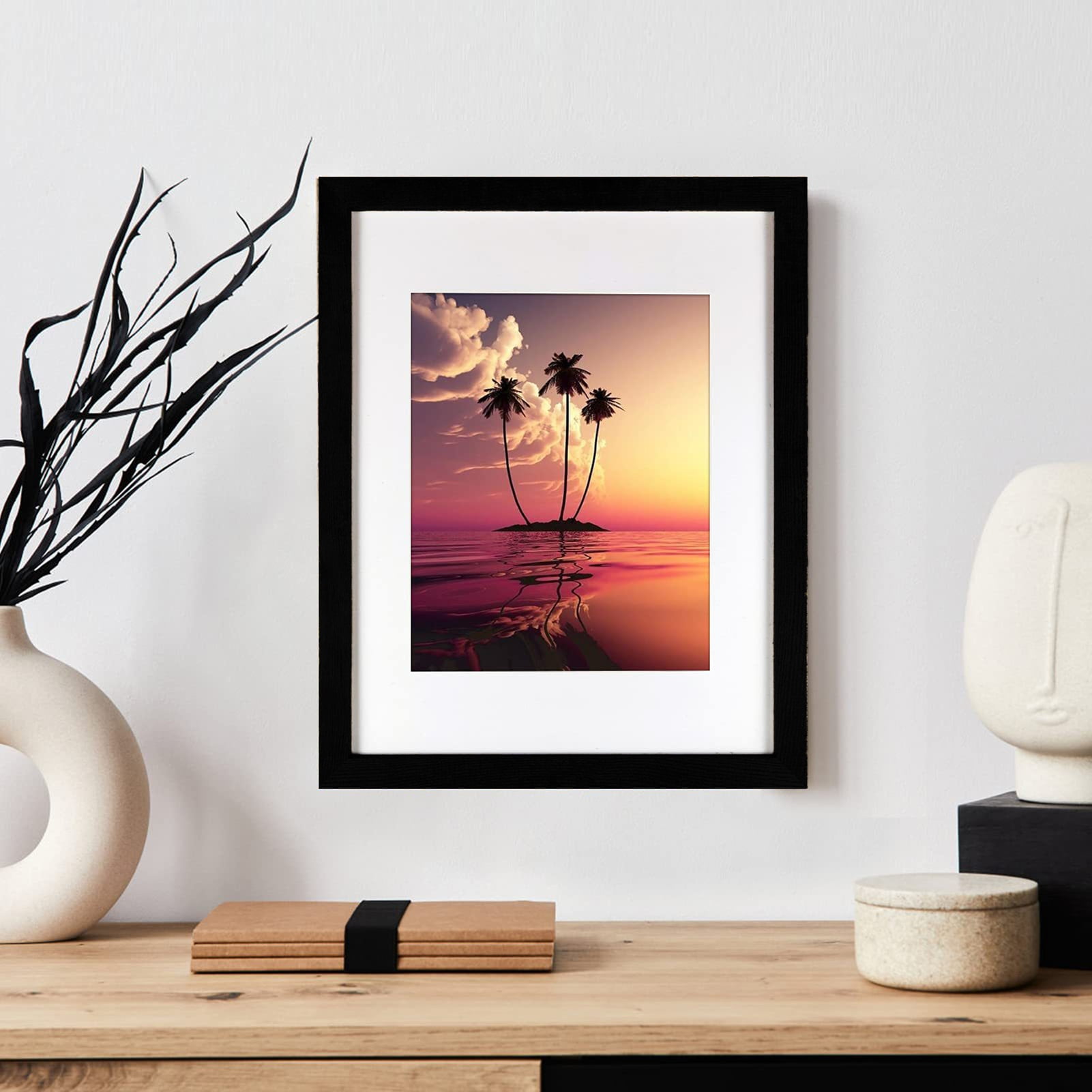 Sunjoy Tech 5/6/7/8/10Inch Wooden Photo Frame Wall Mounted Display ...