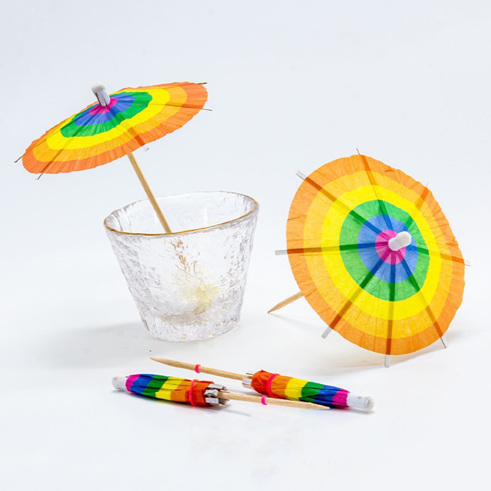 Sunjoy Tech 50Pcs Mini Cocktail Umbrellas,Cocktail Fruit Drink ...