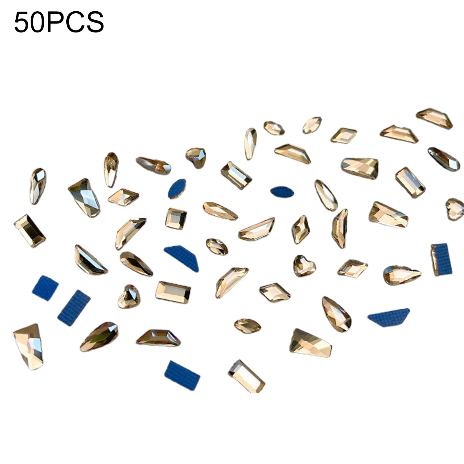 Sunjoy Tech 50pcs Nail Charms Three-dimensional Shining Luxurious Easy ...