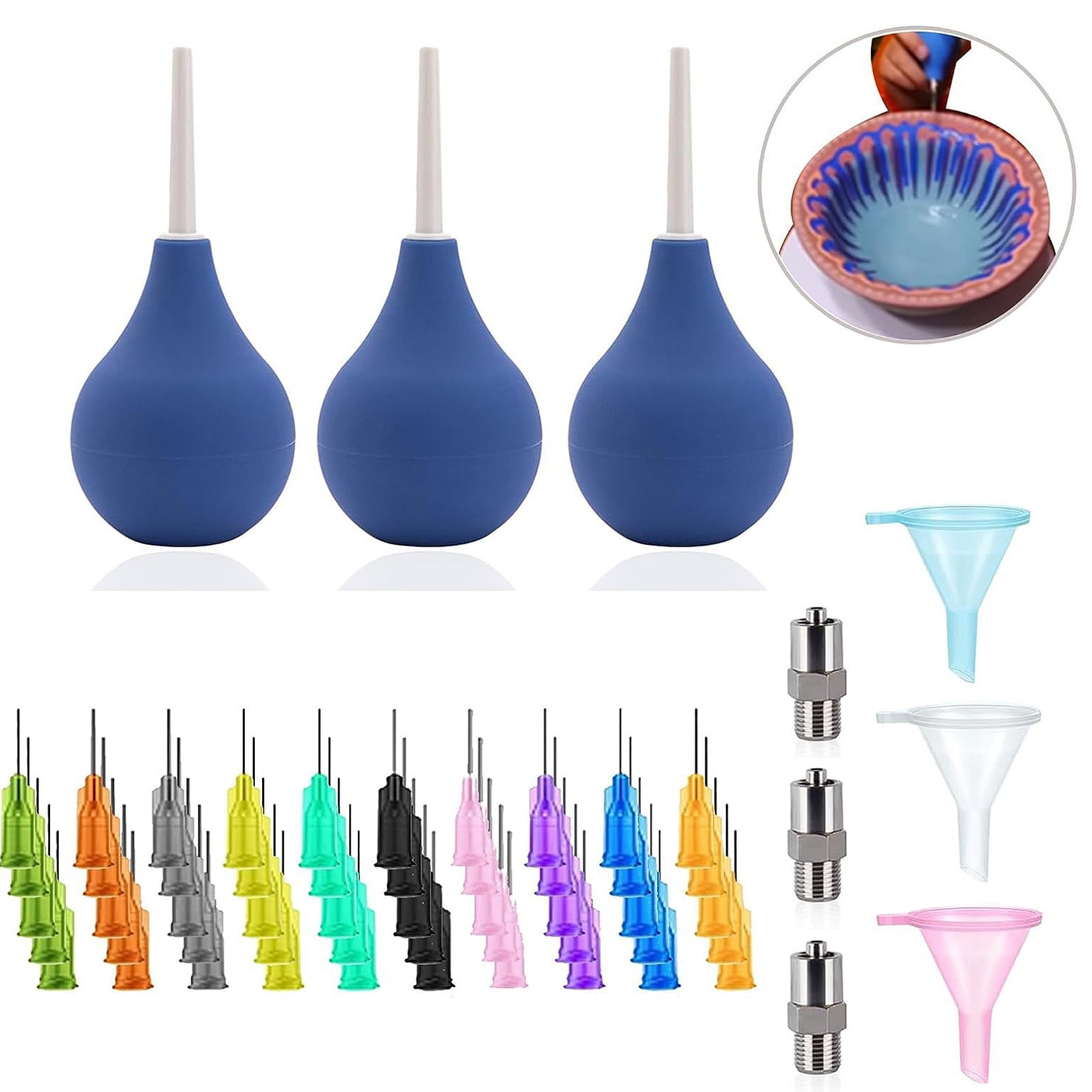 Sunjoy Tech 59/62/102Pcs Pottery Tools with Slip Trailer Bottle ...