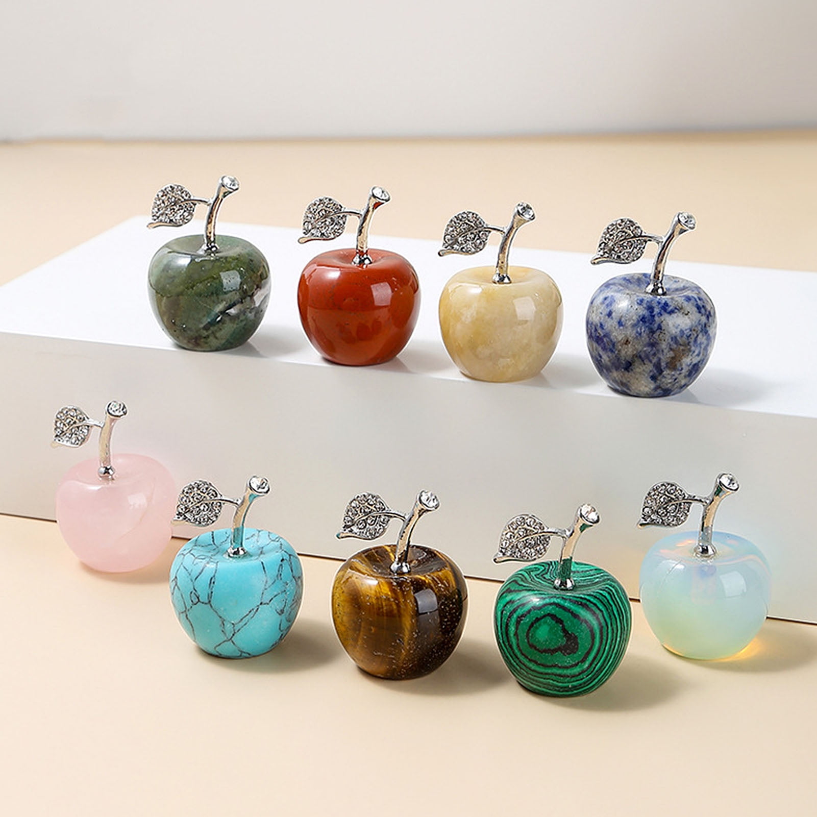 Sunjoy Tech Apples Ornament Eye-catching Creative Exquisite Rhinestone ...