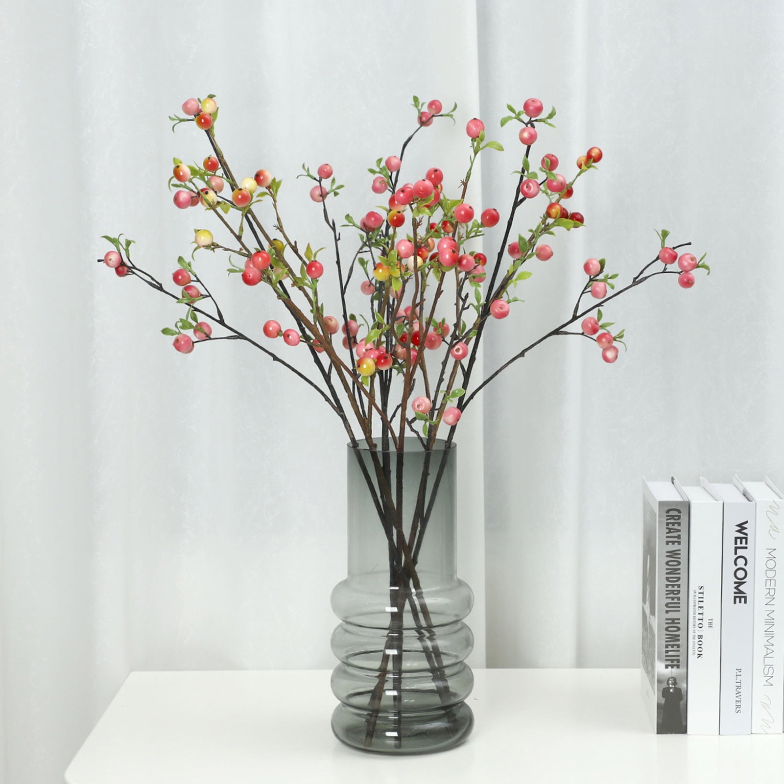 Sunjoy Tech Artificial Berry Branch Fade-resistant Vibrantly Colored ...