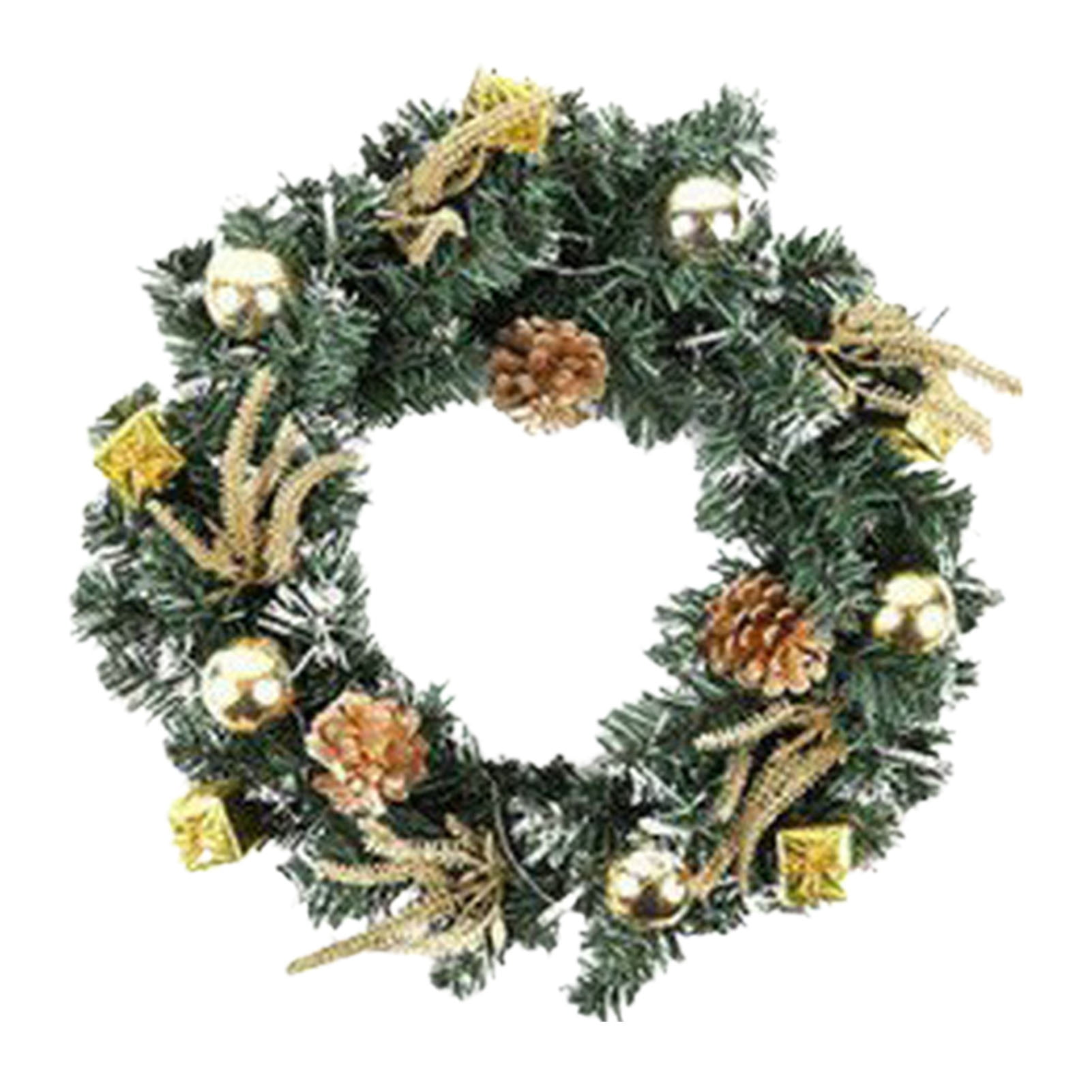 Sunjoy Tech Artificial Christmas Wreath, with Lights, Decorated with ...