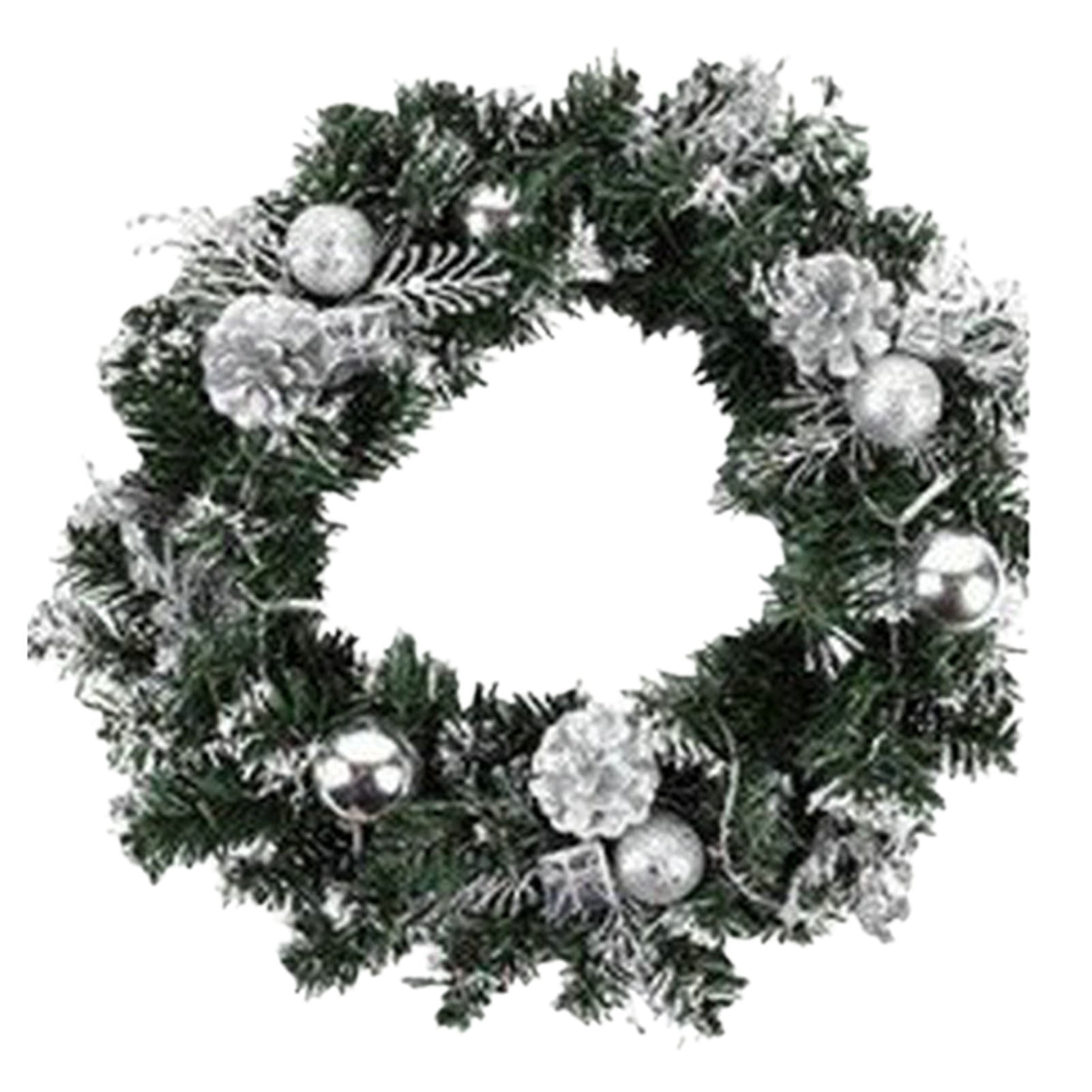 Sunjoy Tech Artificial Christmas Wreath, with Lights, Decorated with ...