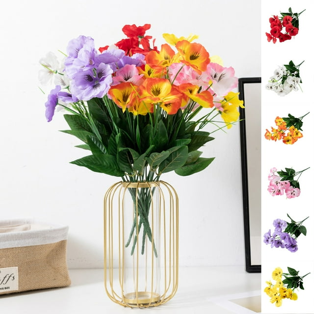 Sunjoy Tech Artificial Flower Realistic Decorative Faux Silk Fake Iris ...