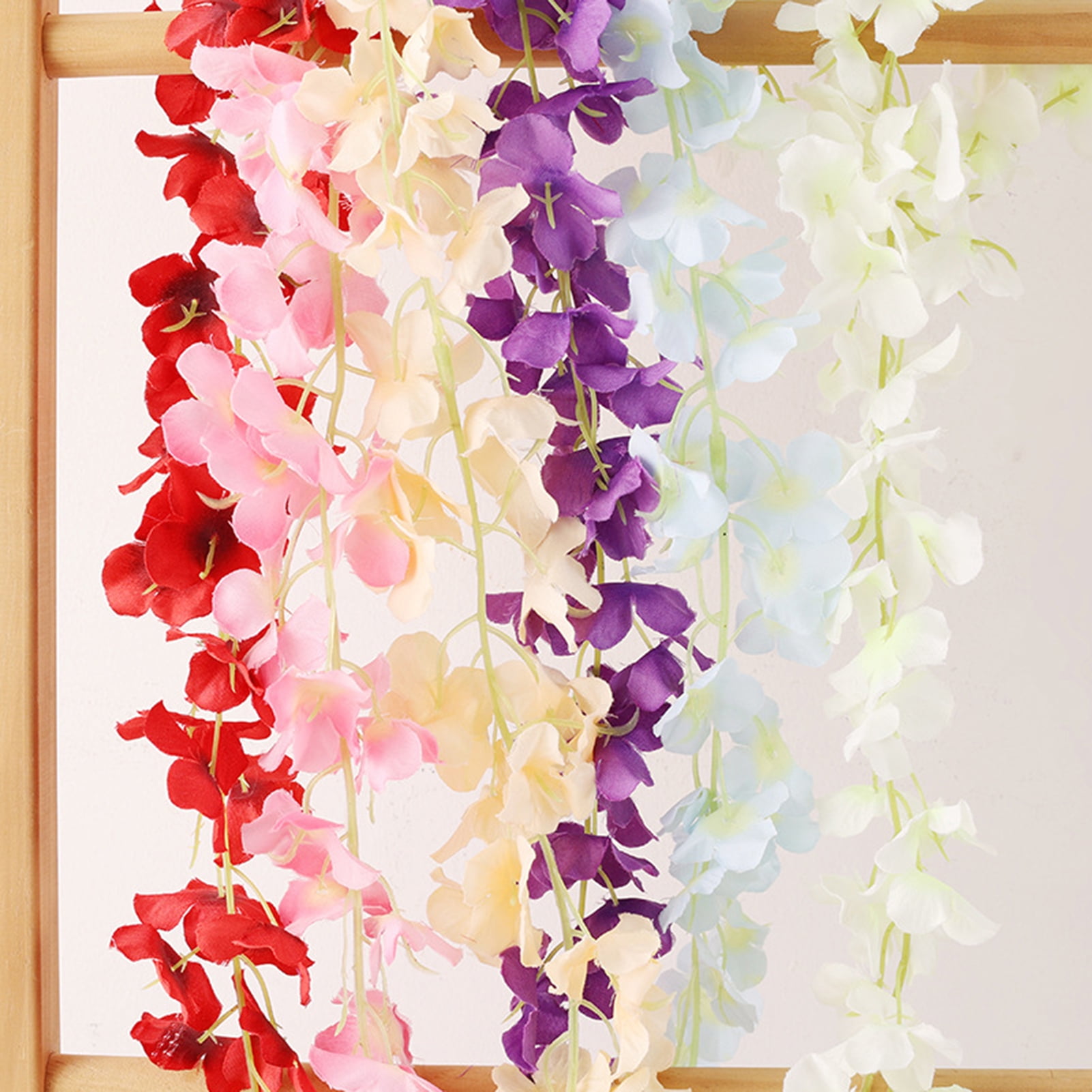 Sunjoy Tech Artificial Flower Vine DIY Hanging Wall Plant Simulation ...