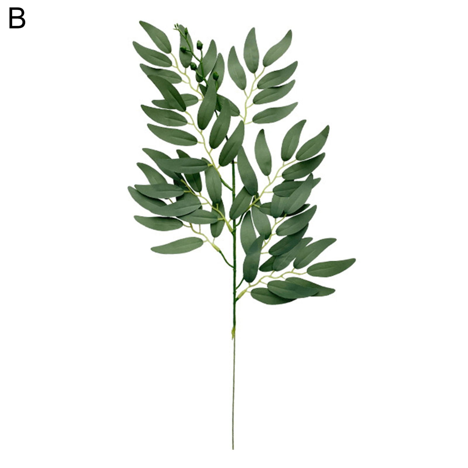 Sunjoy Tech Artificial Green Leaves Long Stems 20" Tall, Fake Plant ...