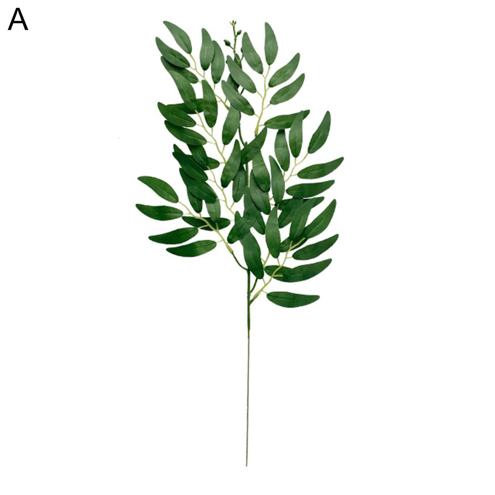 Sunjoy Tech Artificial Green Leaves Long Stems 20" Tall, Fake Plant ...