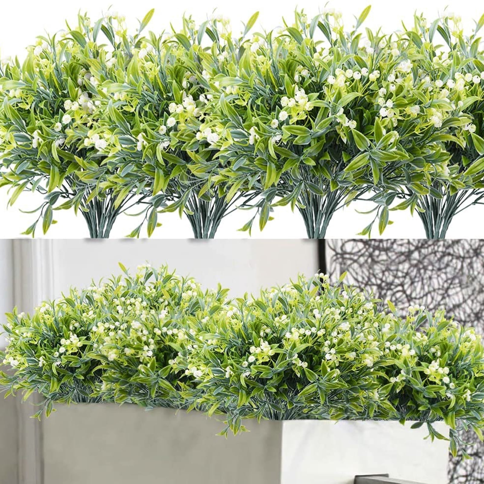 Sunjoy Tech Artificial Green Plant No Watering No-Withering Decorative ...