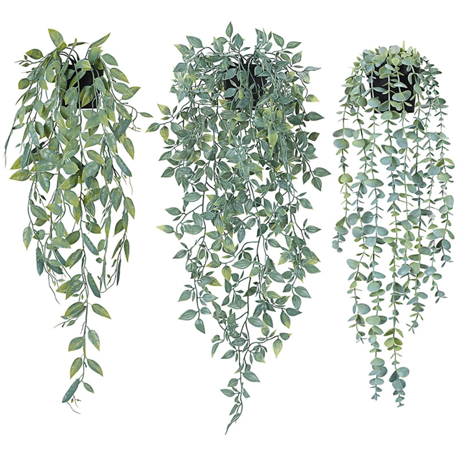 Sunjoy Tech Artificial Hanging Plant Realistic No Watering No Wither ...