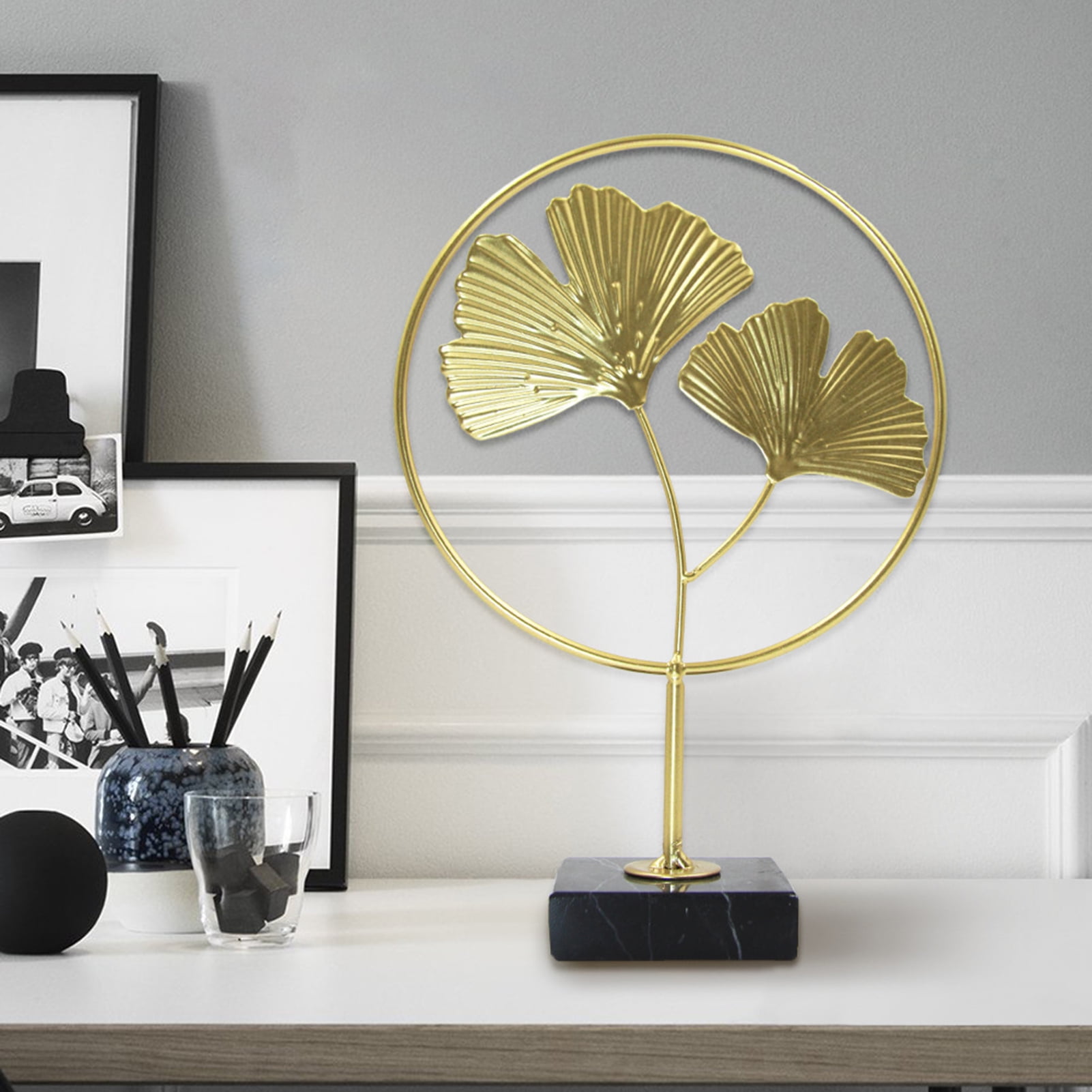 Sunjoy Tech Artwork Ornament Art Golden Gingko Leaf Miniatures ...