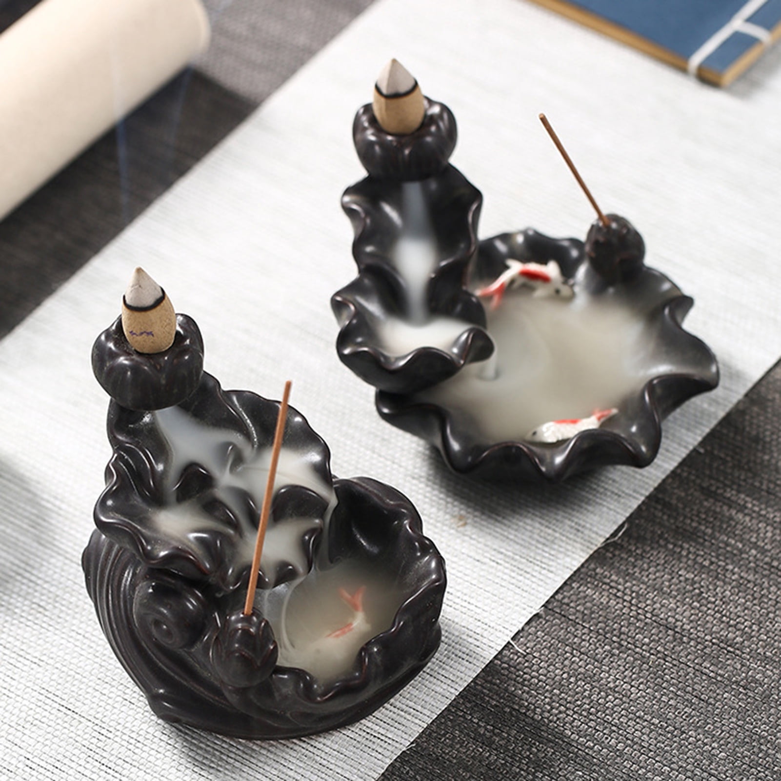 Sunjoy Tech Backflow Incense Burner Relaxing Healing Calm Emotion ...