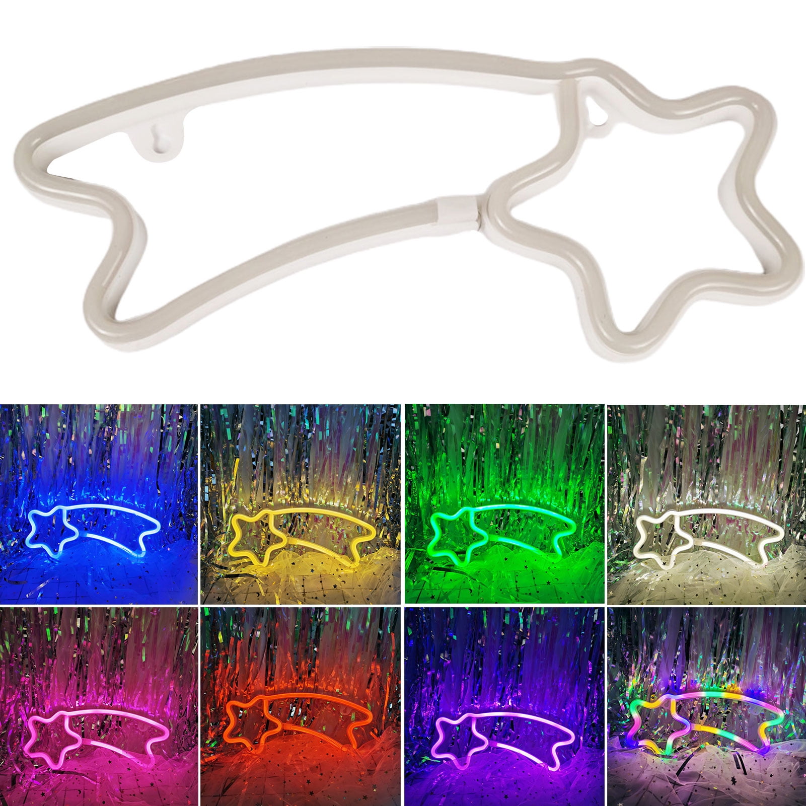 Sunjoy Tech Battery/USB Dual Powered Flicker Free Colorful Lighting ...