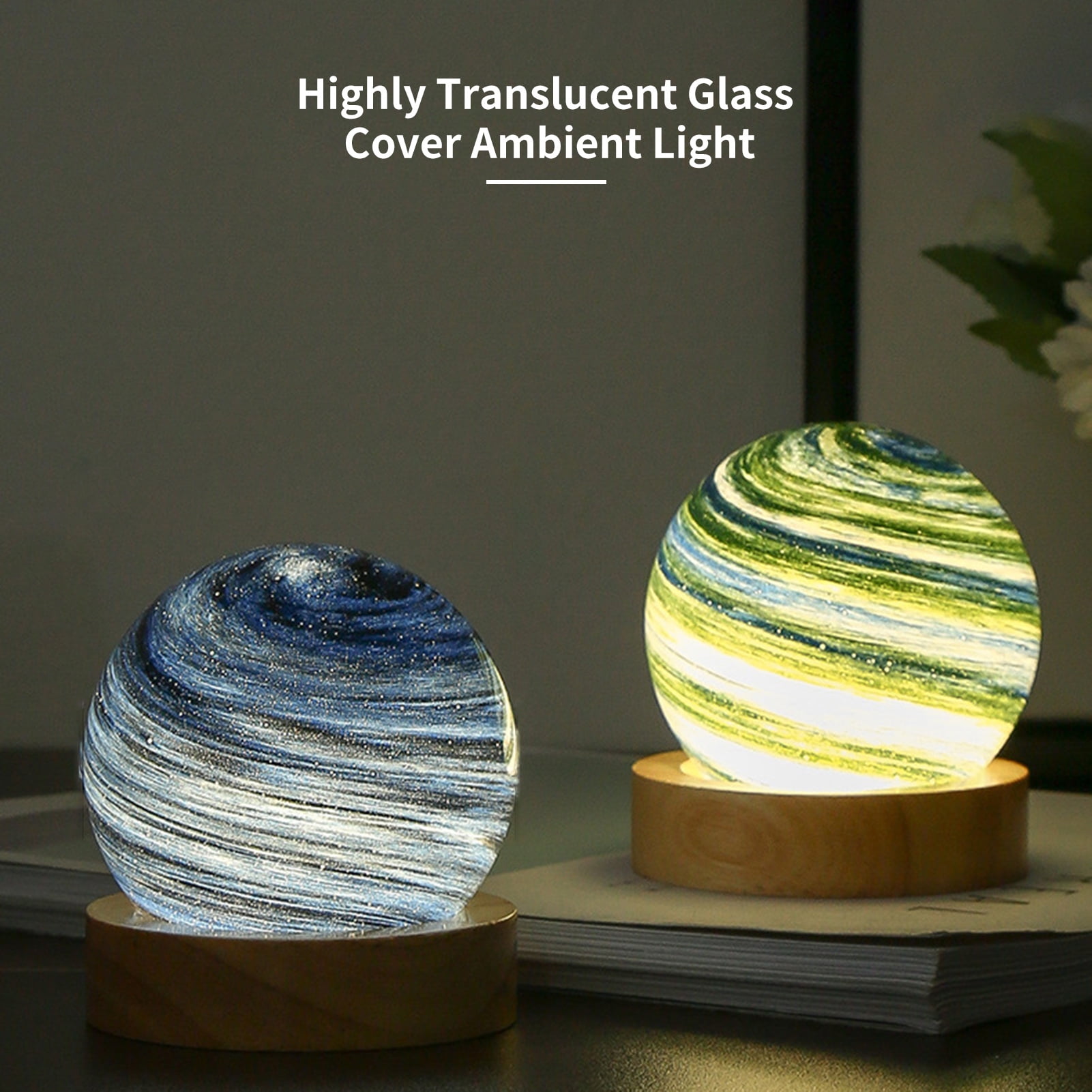 Sunjoy Tech Bedside Lamp Romantic Eye-catching Planet Design Soft Light ...