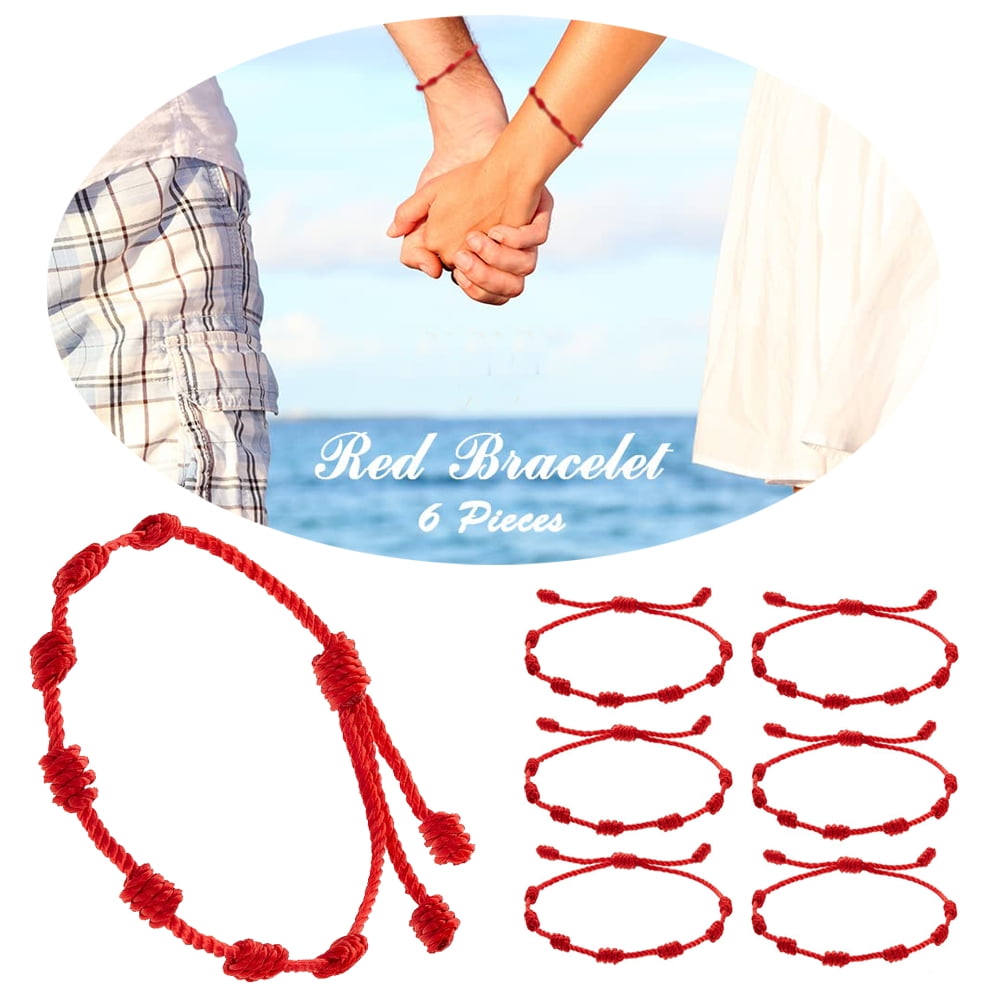 Sunjoy Tech Bracelet 7 knots for Evil Eye and Good Luck Buddisth String ...