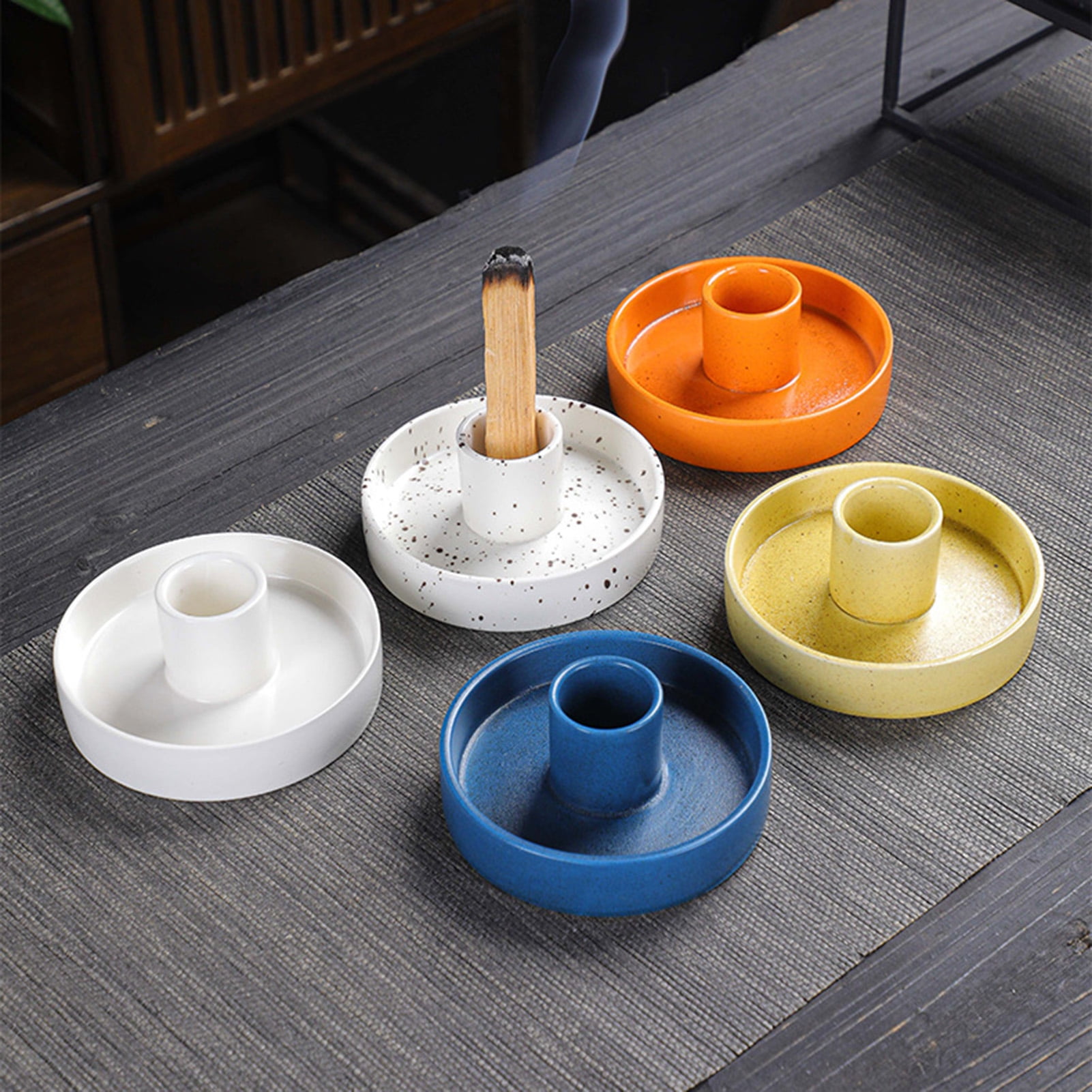 Sunjoy Tech Candle Holder Artistic Ceramic Palo Santo Holder Sturdy ...