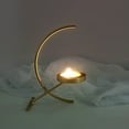 Sunjoy Tech Candle Holder Retro Romantic Wrought Iron Semicircle Moon ...