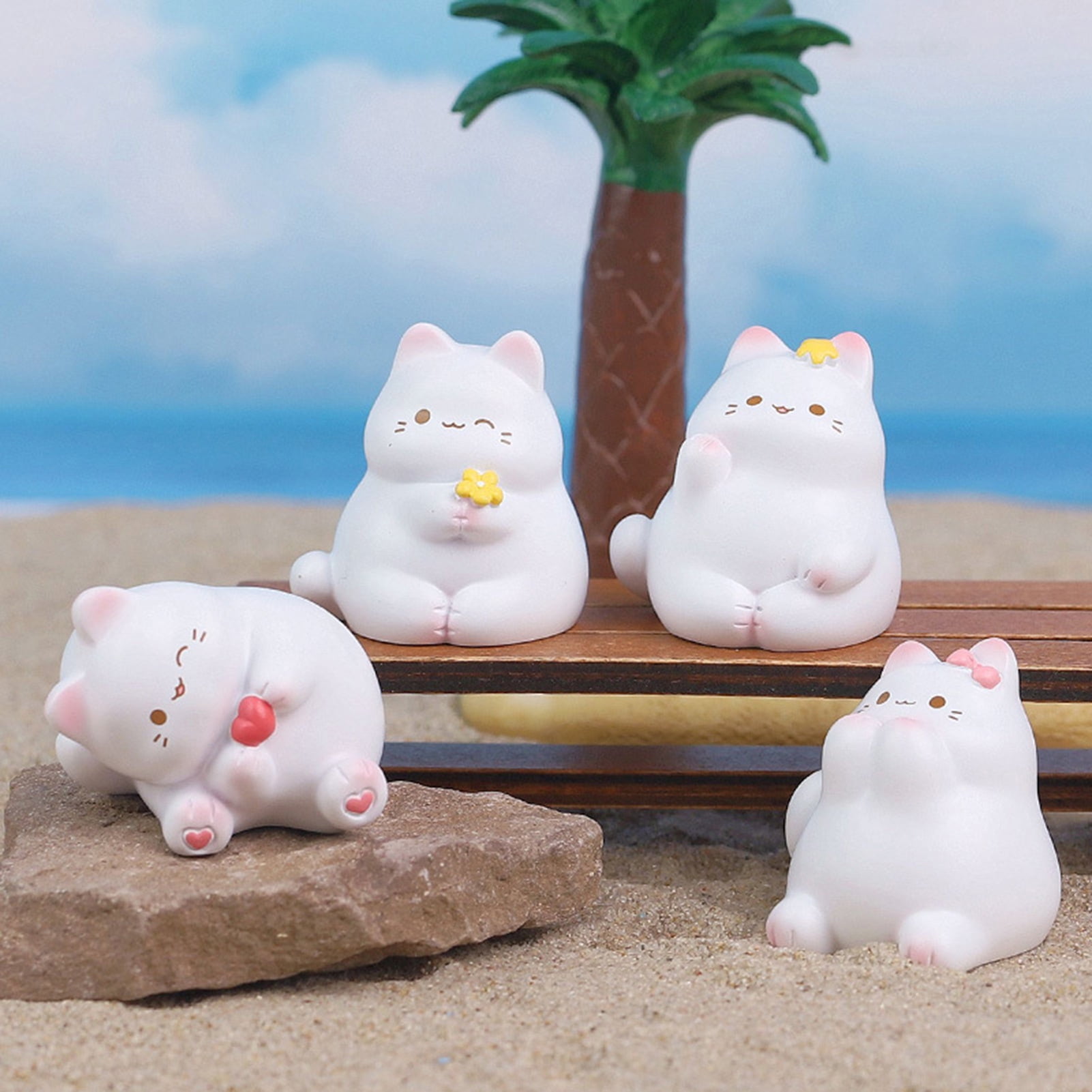 Sunjoy Tech Cat Statue Creative Posture Non-Fading Smooth Surface ...