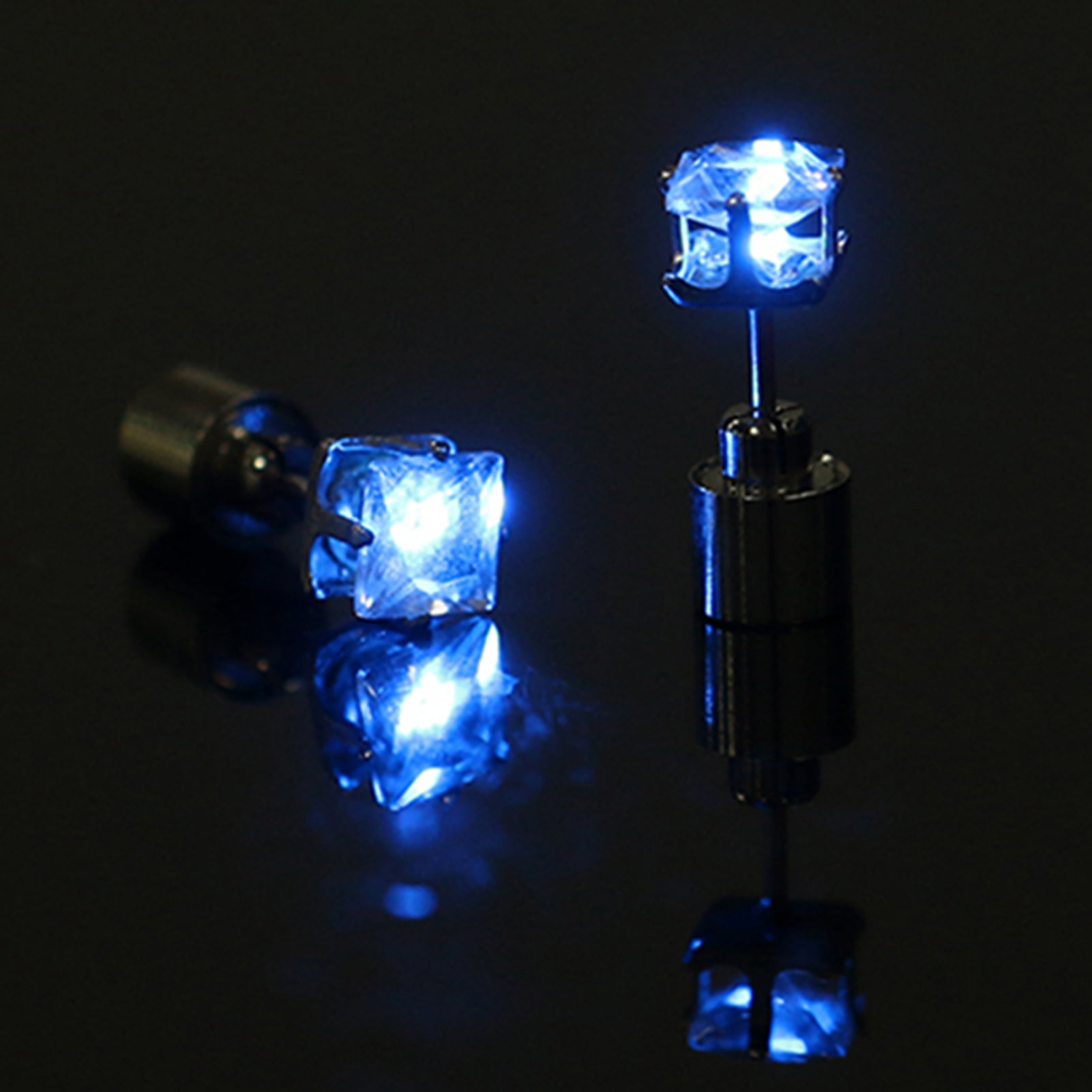 Sunjoy Tech Changing Color Light Up LED Earrings, Studs Flashing ...