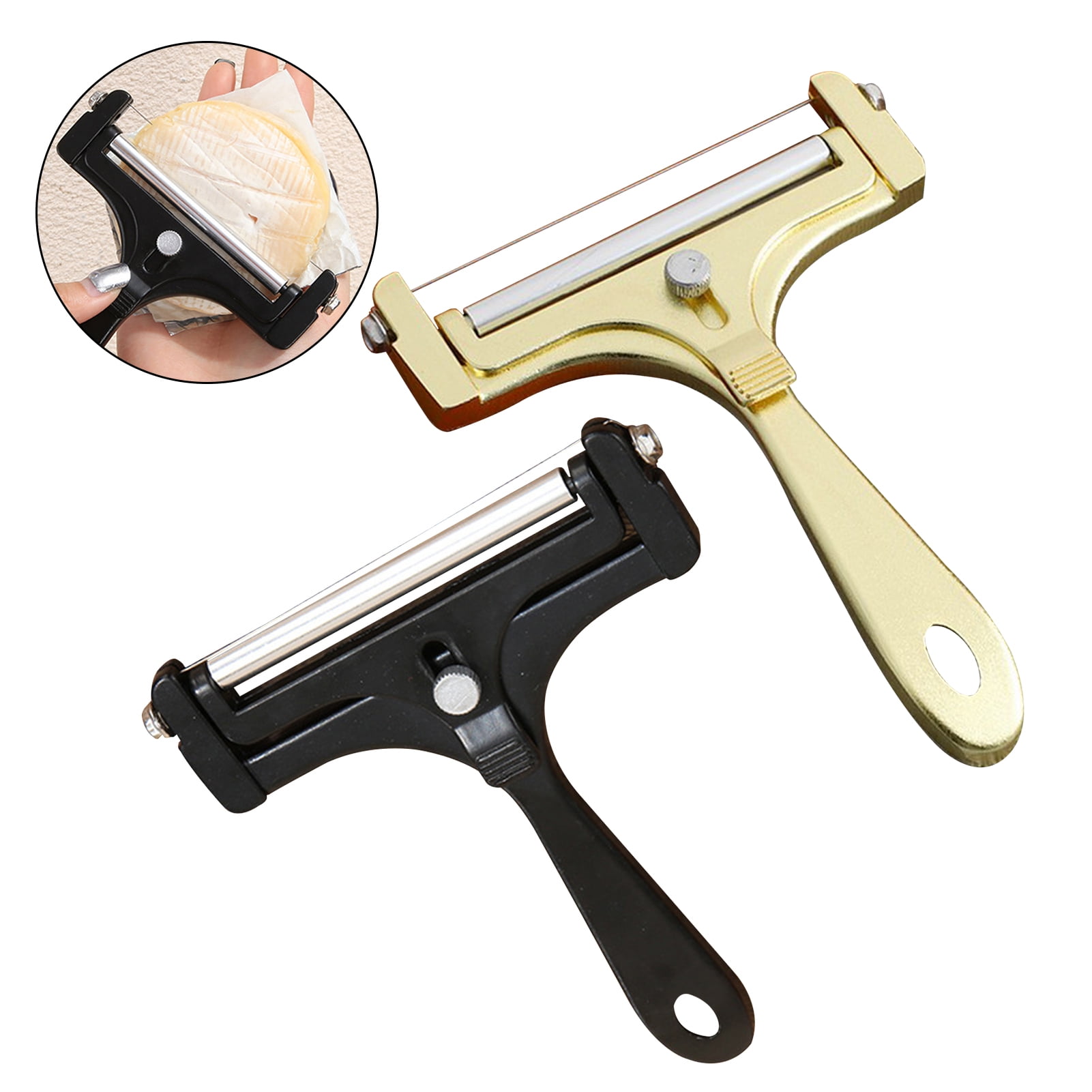 Sunjoy Tech Cheese Slicer Stainless Steel Adjustable Thickness Butter ...