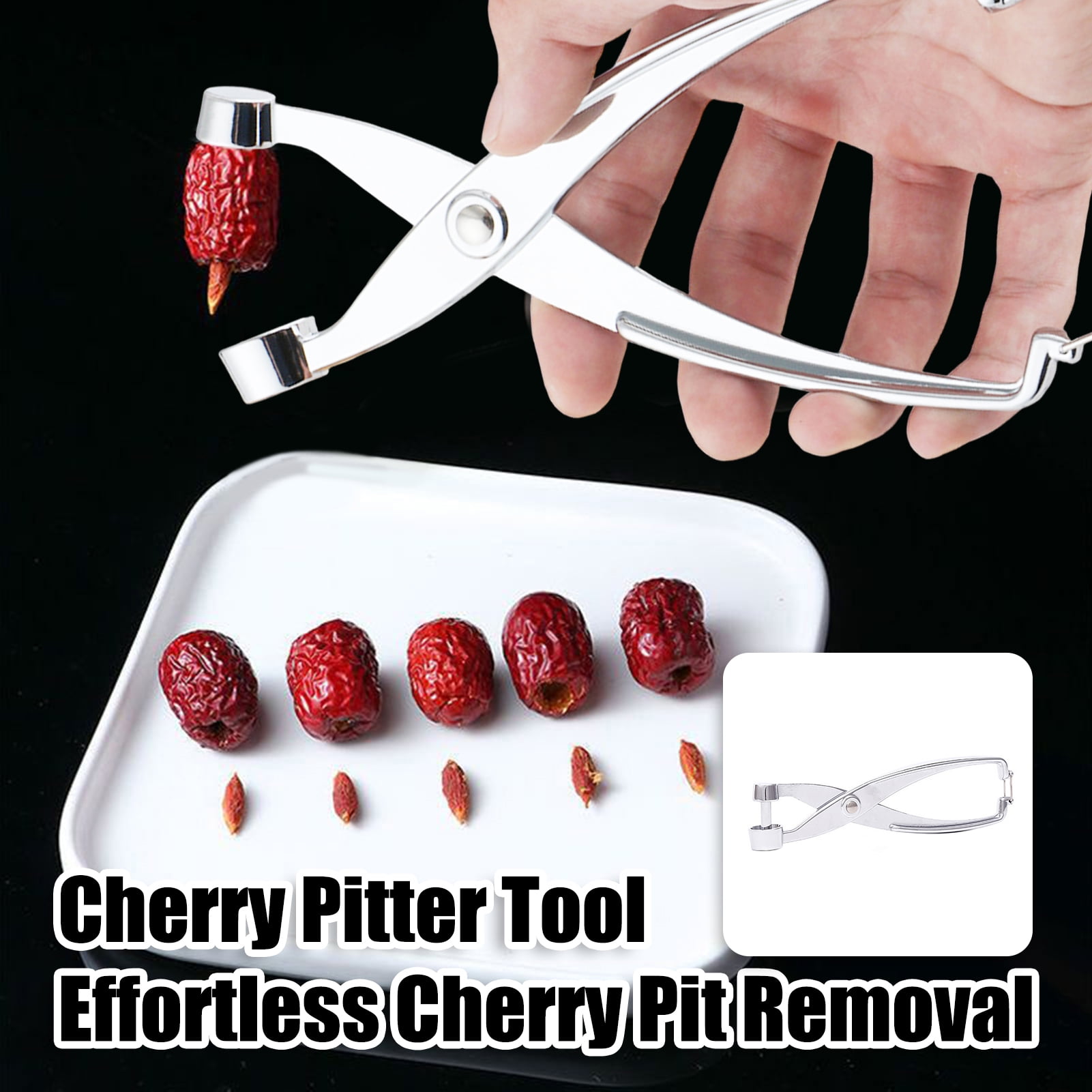 Sunjoy Tech Cherry Pitter Heavy Duty Cherry Pit Extractor Effortlessly ...