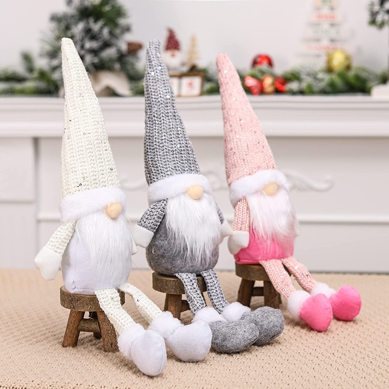 Sunjoy Tech Christmas Gnomes Decorations, 18.3 inch Handmade Swedish ...