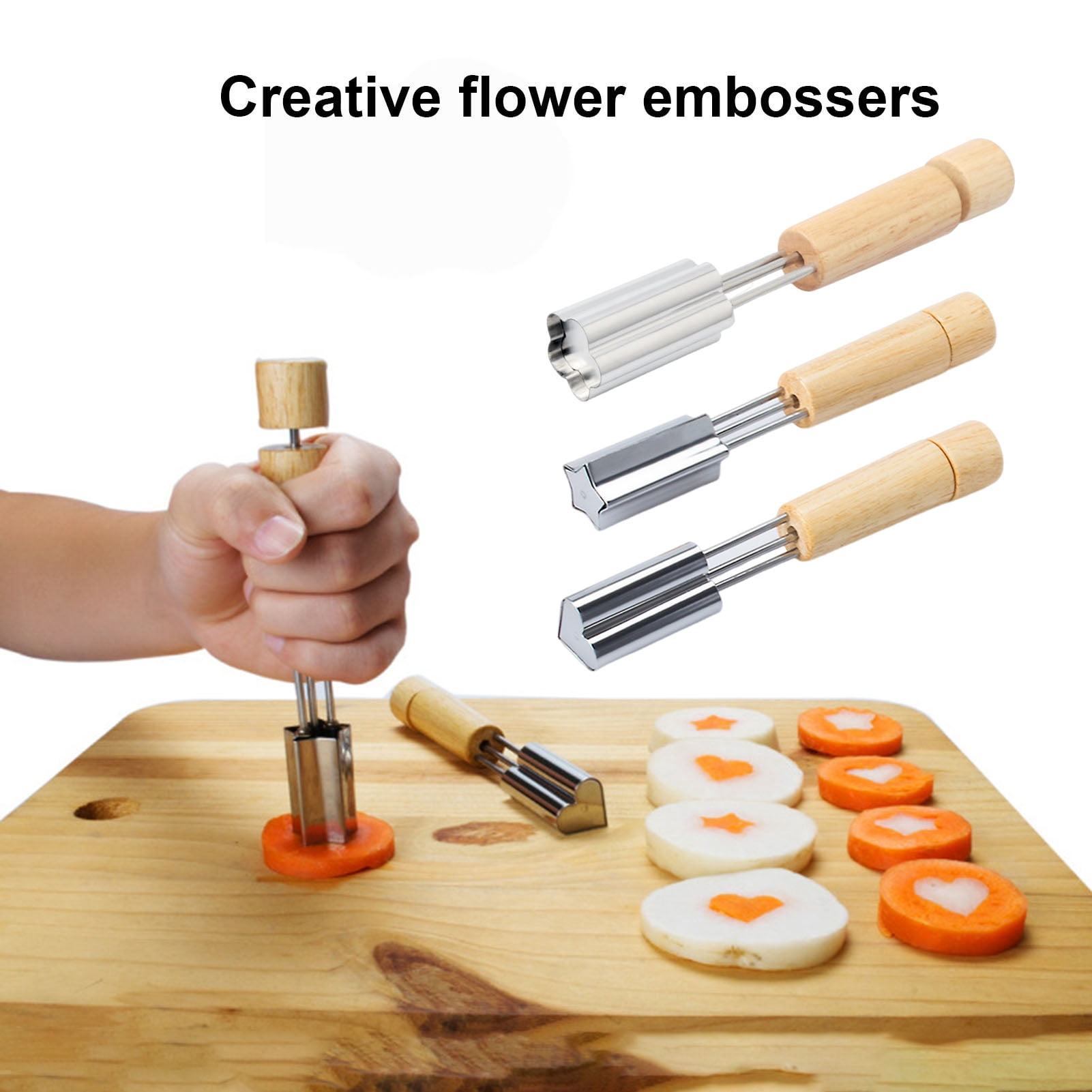 Sunjoy Tech Cookie Cutter DIY Cupcake Hole Cutter Stainless Steel Cake ...